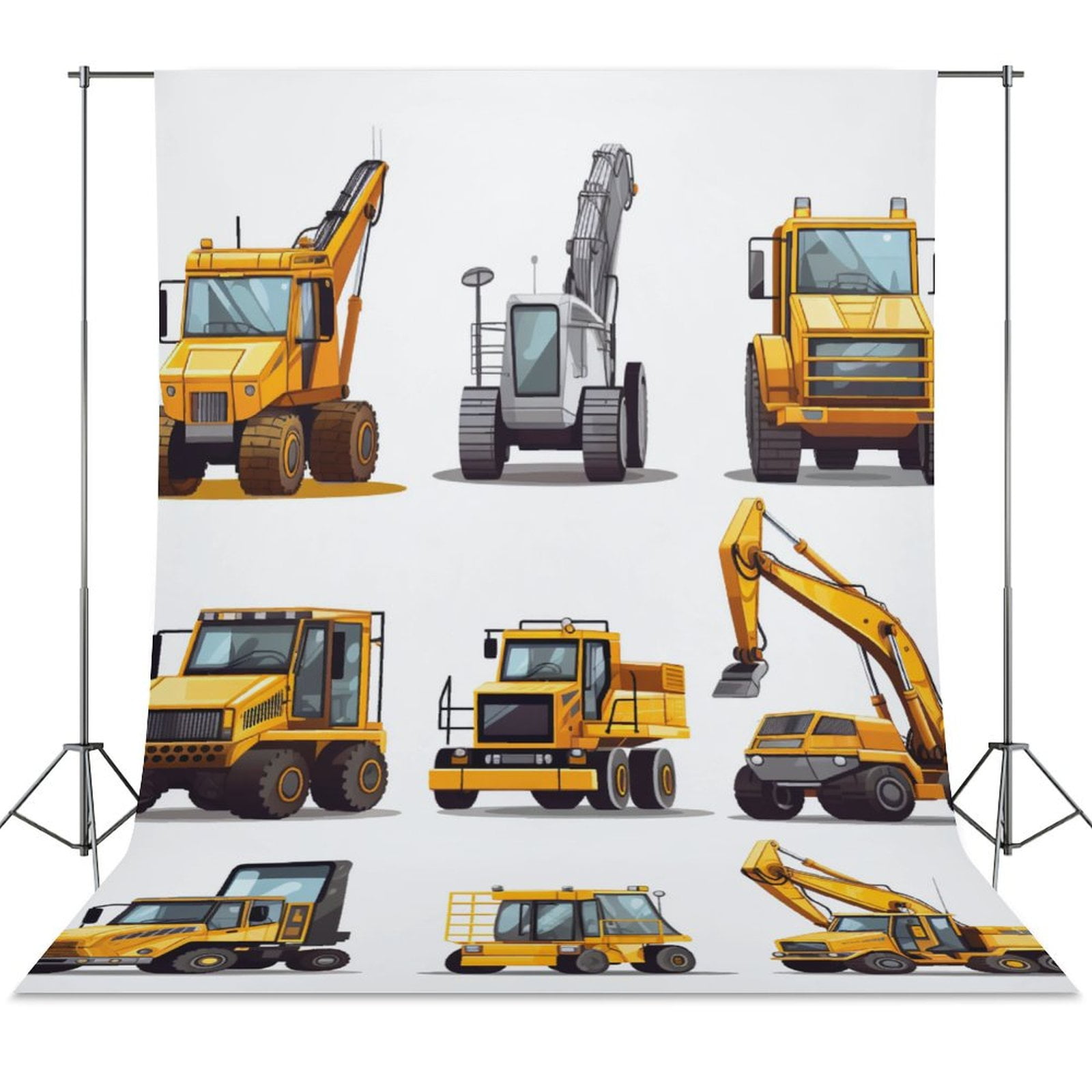 Excavator Construction Vehicle Truck Backdrop Background for ...