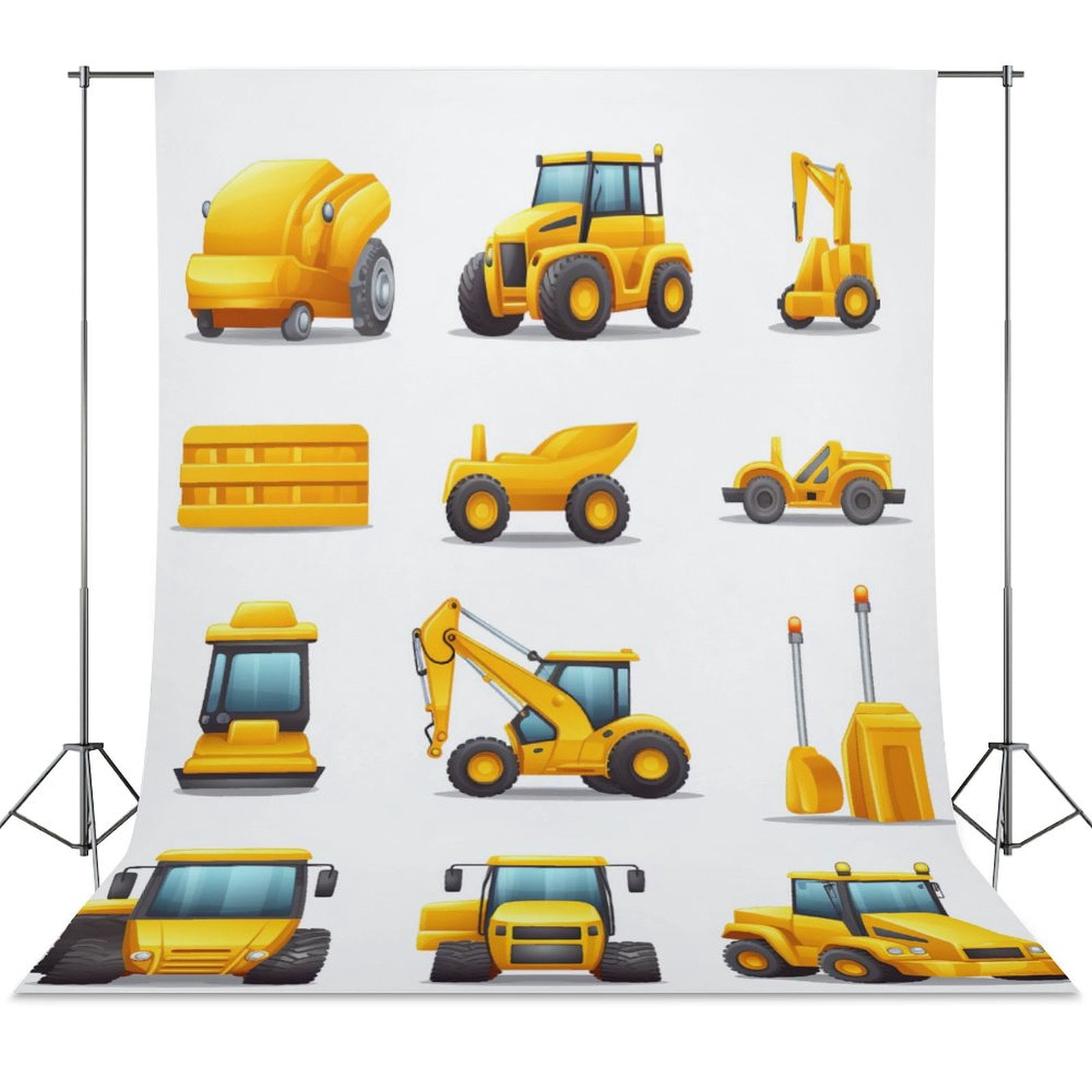 Excavator Construction Vehicle Truck Backdrop Background for ...