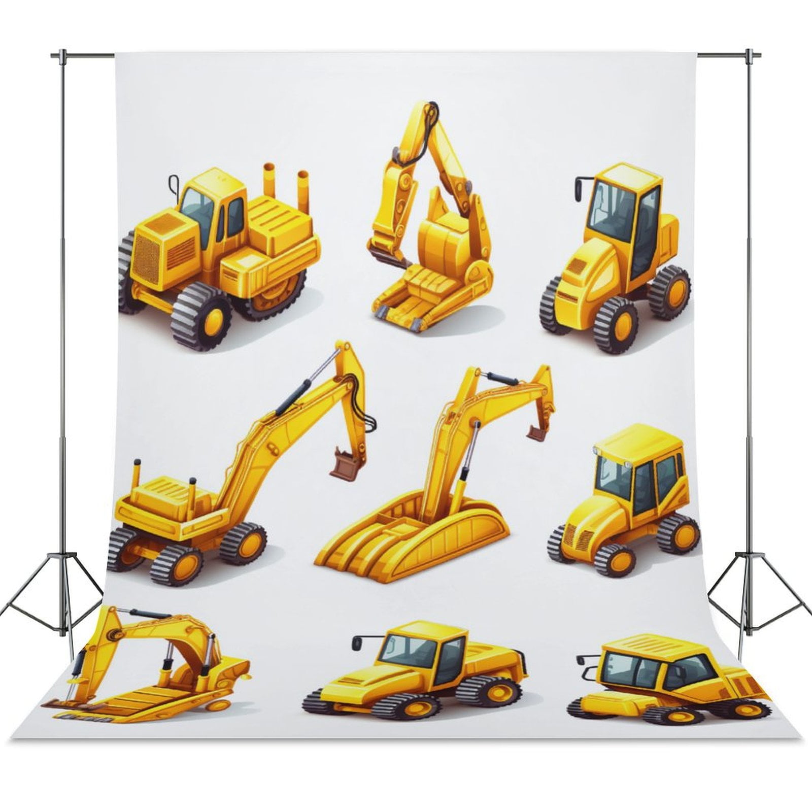 Excavator Construction Vehicle Truck Backdrop Background for ...