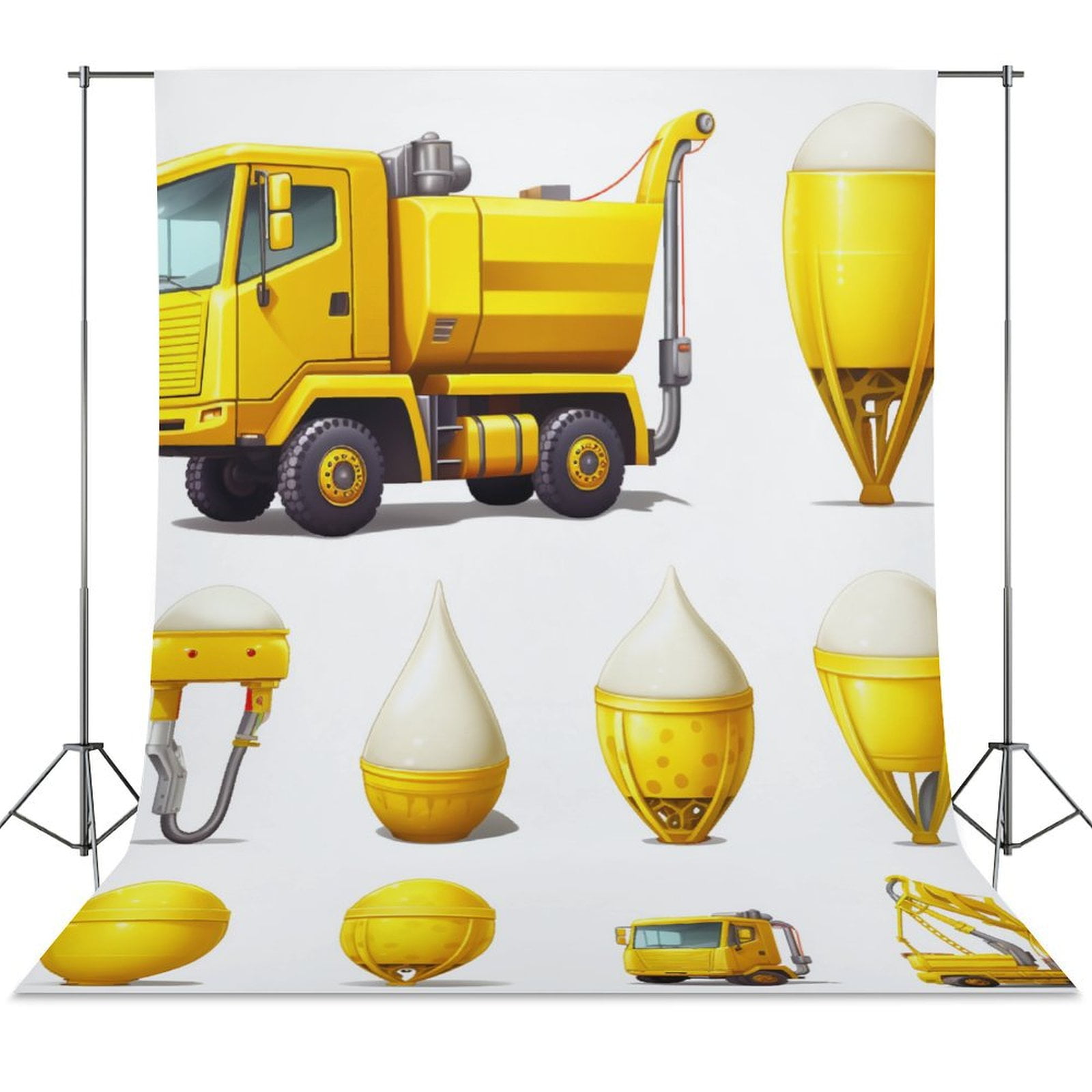 Excavator Construction Vehicle Truck Backdrop Background for ...