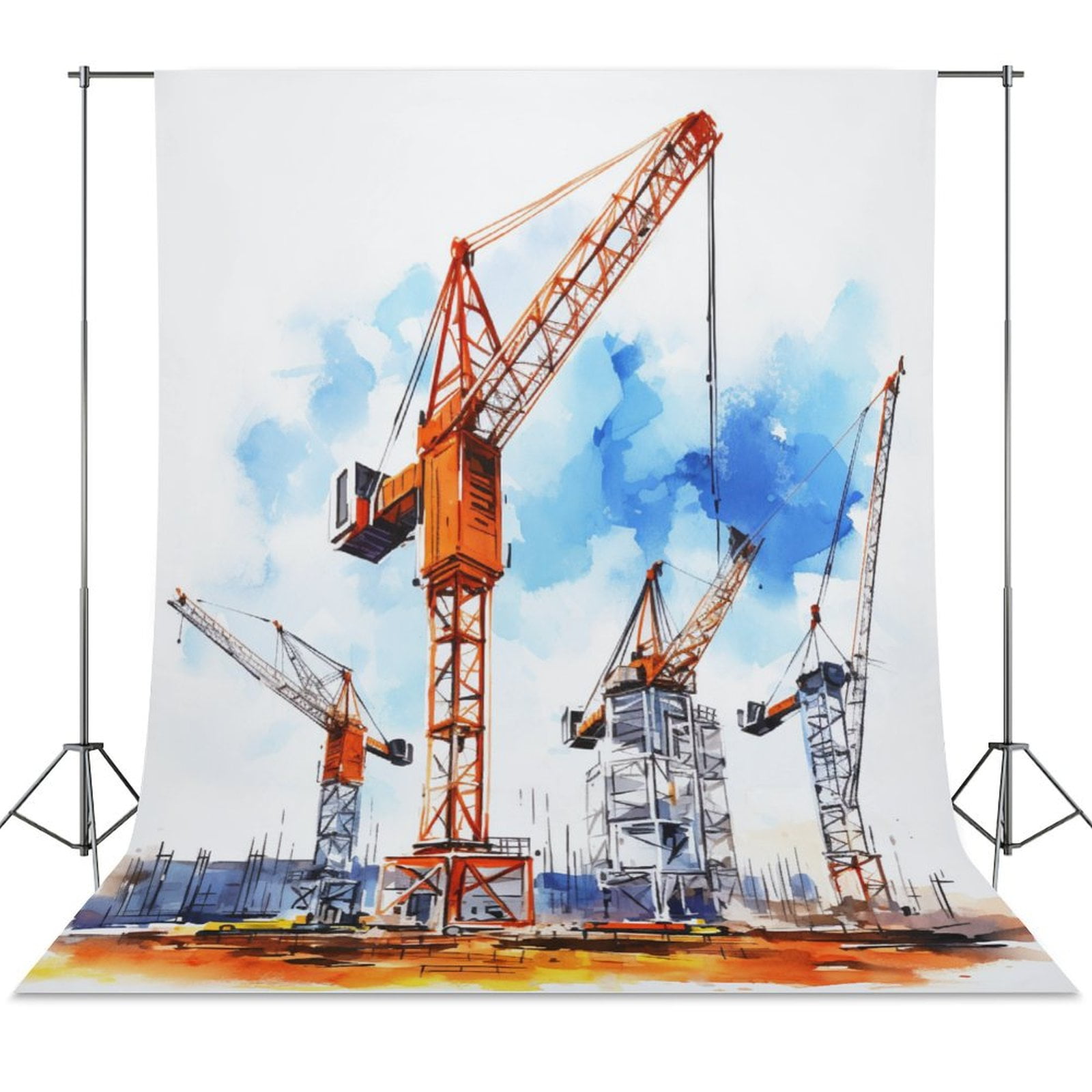 Excavator Construction Vehicle Truck Backdrop Background for ...