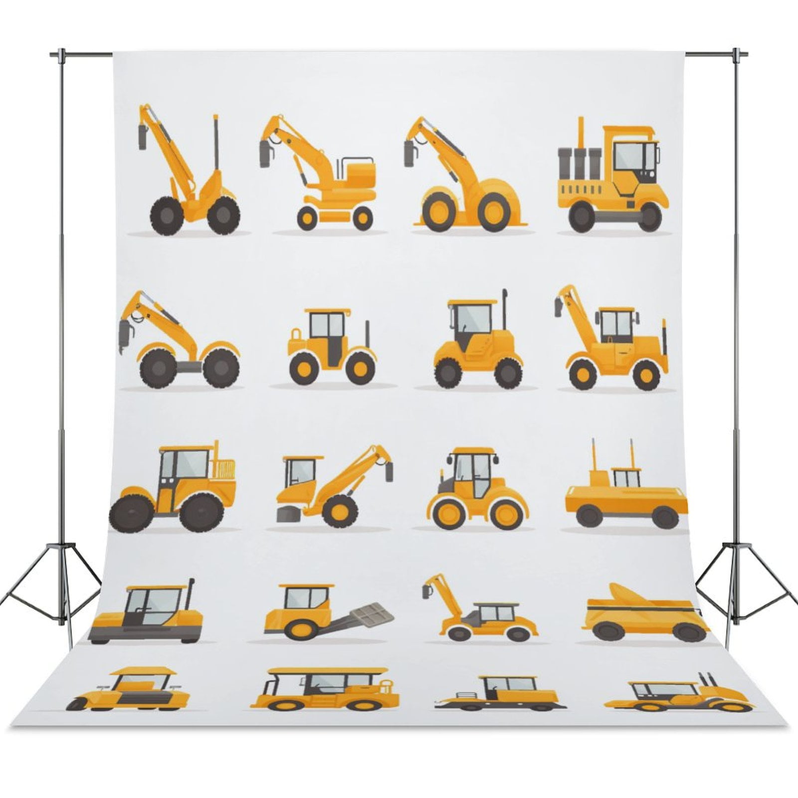 Excavator Construction Vehicle Truck Backdrops for Photography Kids ...