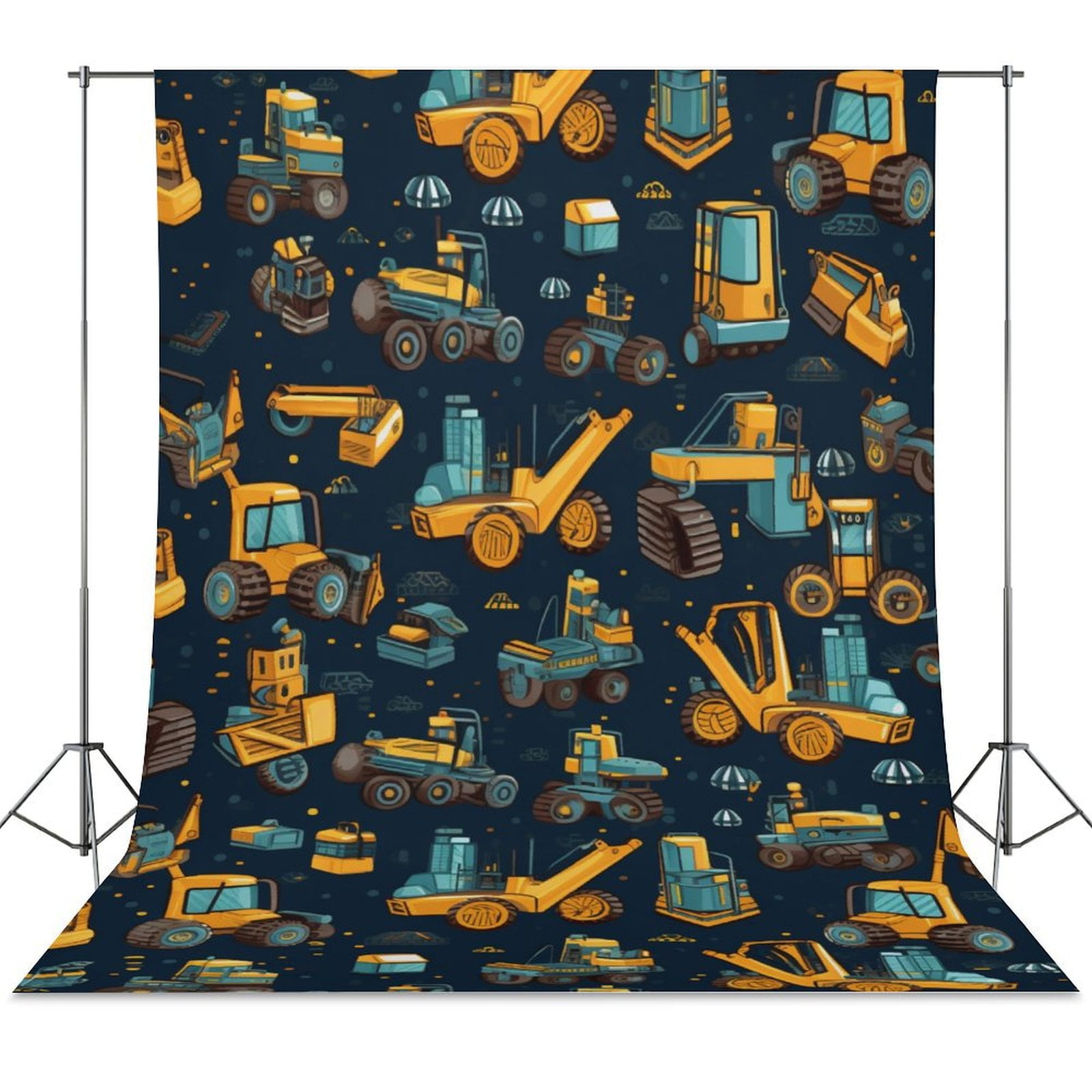 Excavator Construction Vehicle Truck Backdrops for Photography Kids ...