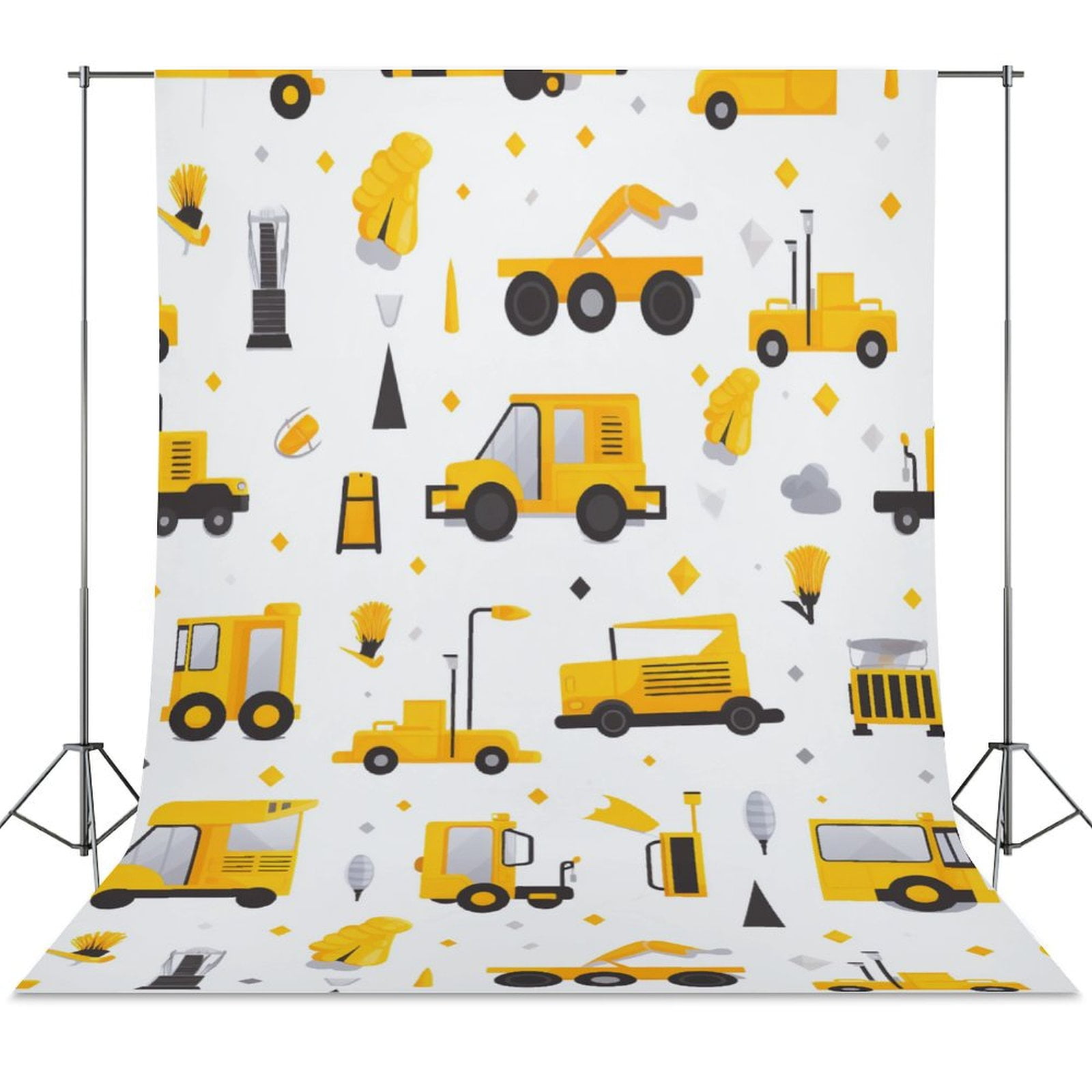 Excavator Construction Vehicle Truck Backdrops for Photography Kids ...