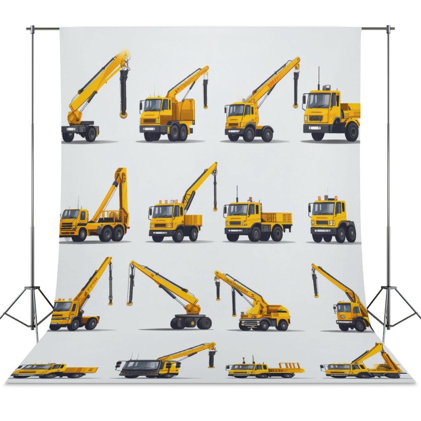 Excavator Construction Vehicle Truck Backdrops for Photography Kids ...