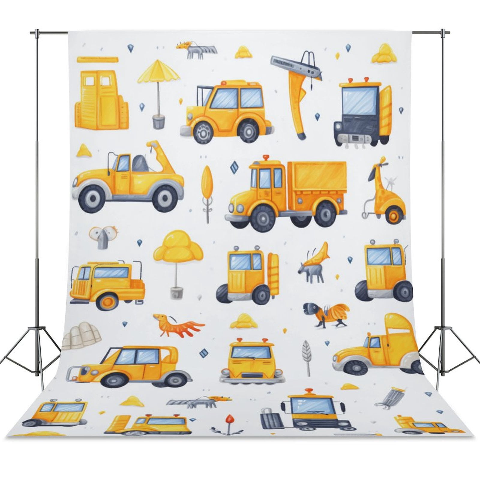 Excavator Construction Vehicle Truck Backdrops for Photography for ...