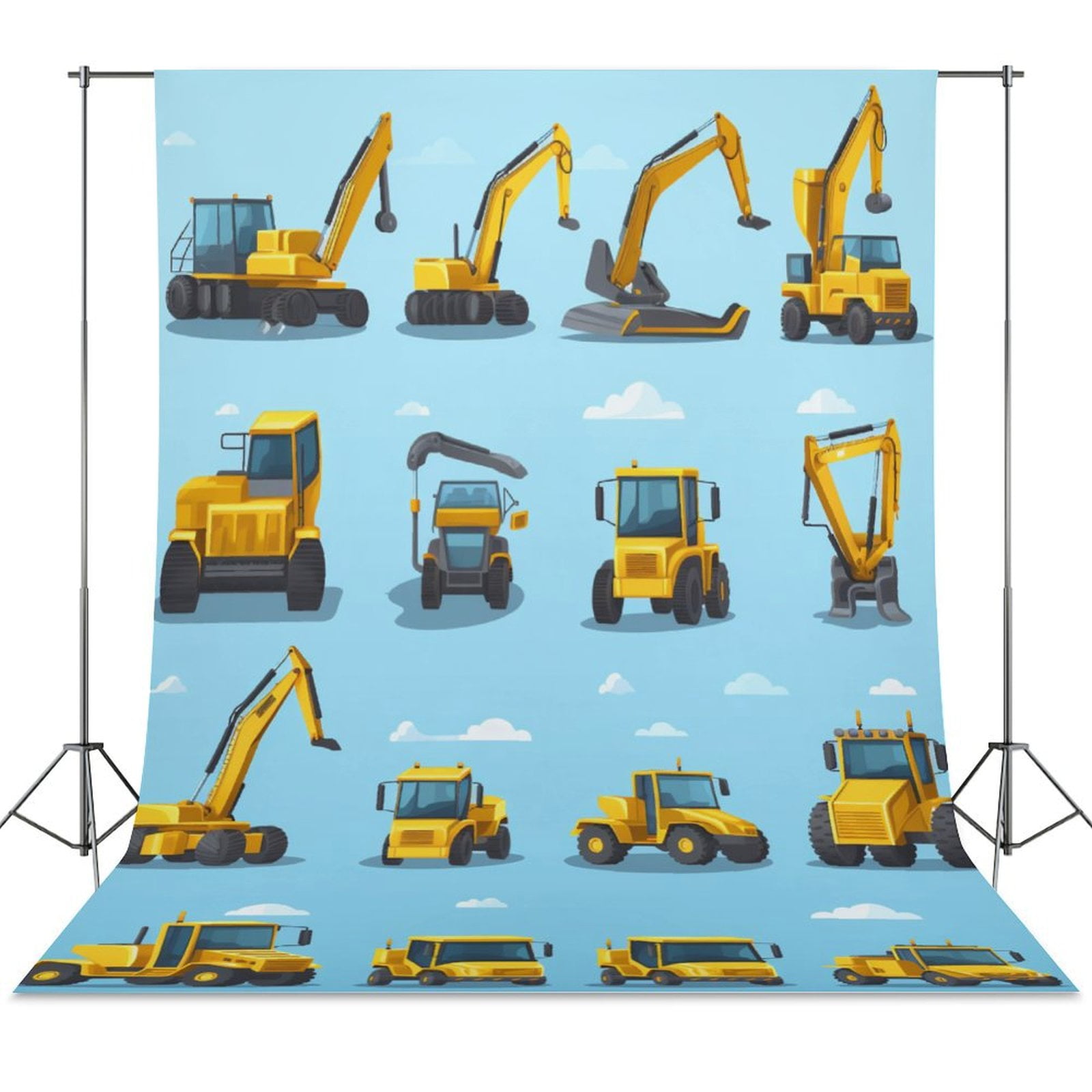 Excavator Construction Vehicle Truck Backdrops for Photography for ...