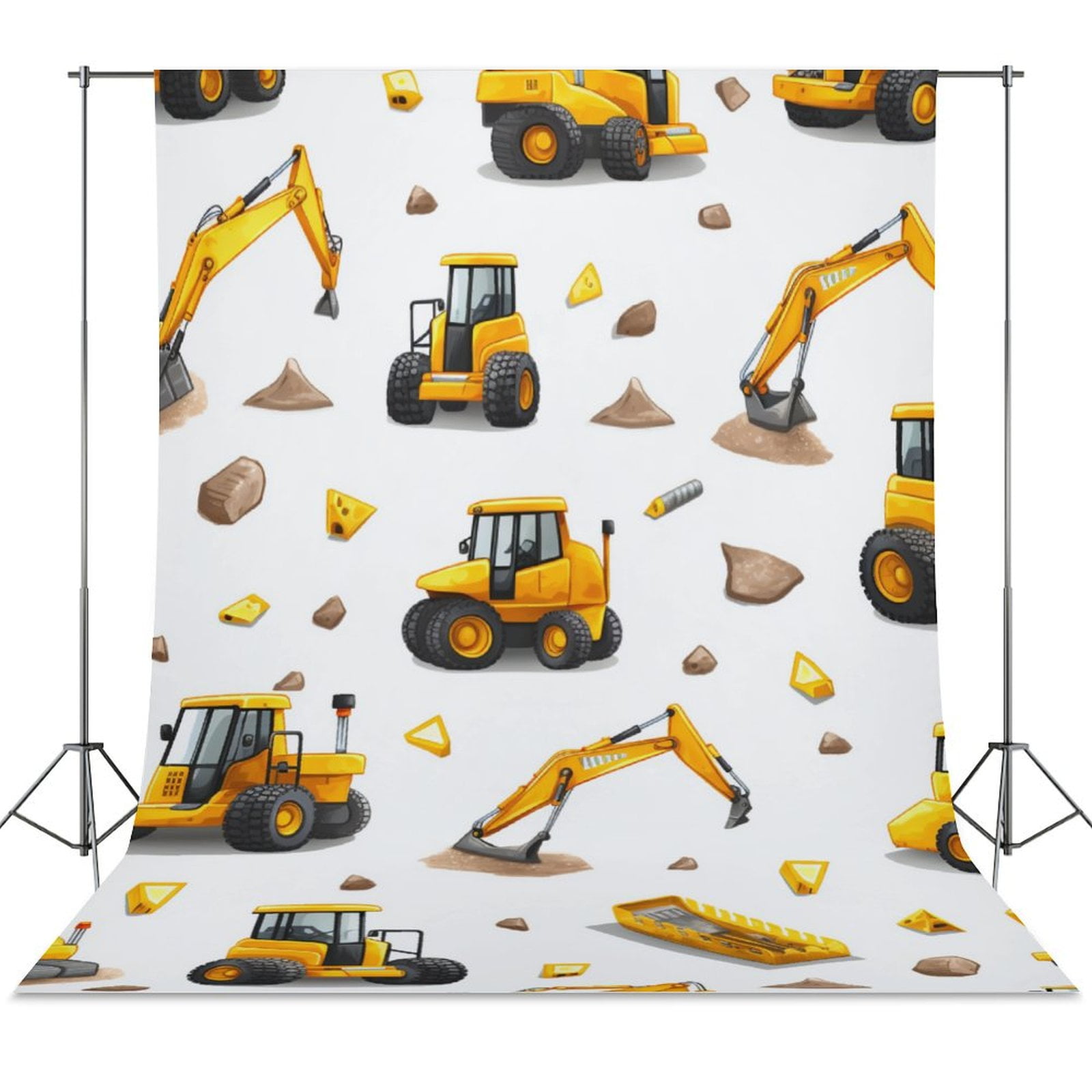 Excavator Construction Vehicle Truck Backdrops for Photography for ...