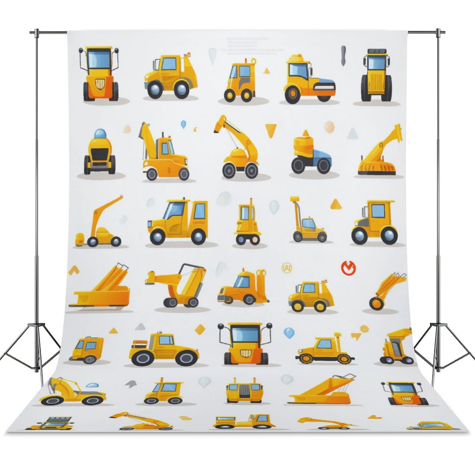 Excavator Construction Vehicle Truck Spring Backdrop Backdrops for ...