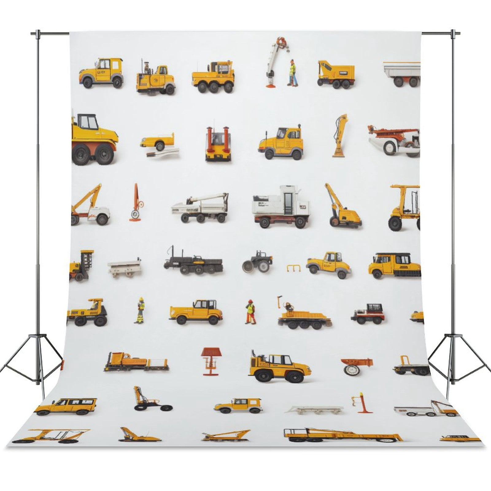 Excavator Construction Vehicle Truck Spring Wall Backdrop Background ...