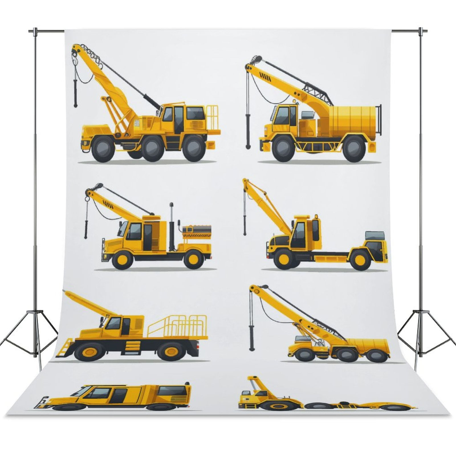 Excavator Construction Vehicle Truck Spring Wall Backdrop Background ...
