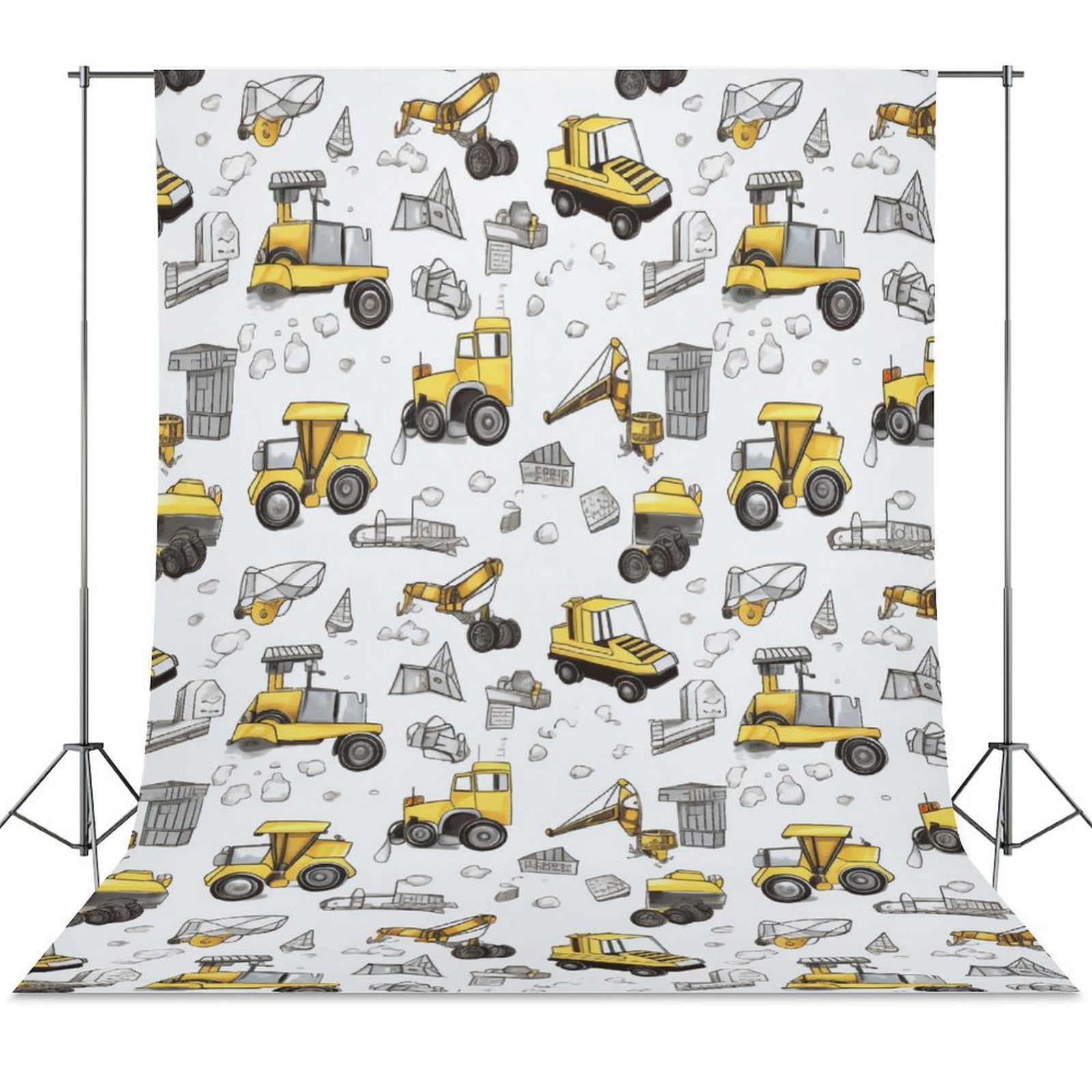 Excavator Construction Vehicle Truck Spring Wall Backdrop Background ...