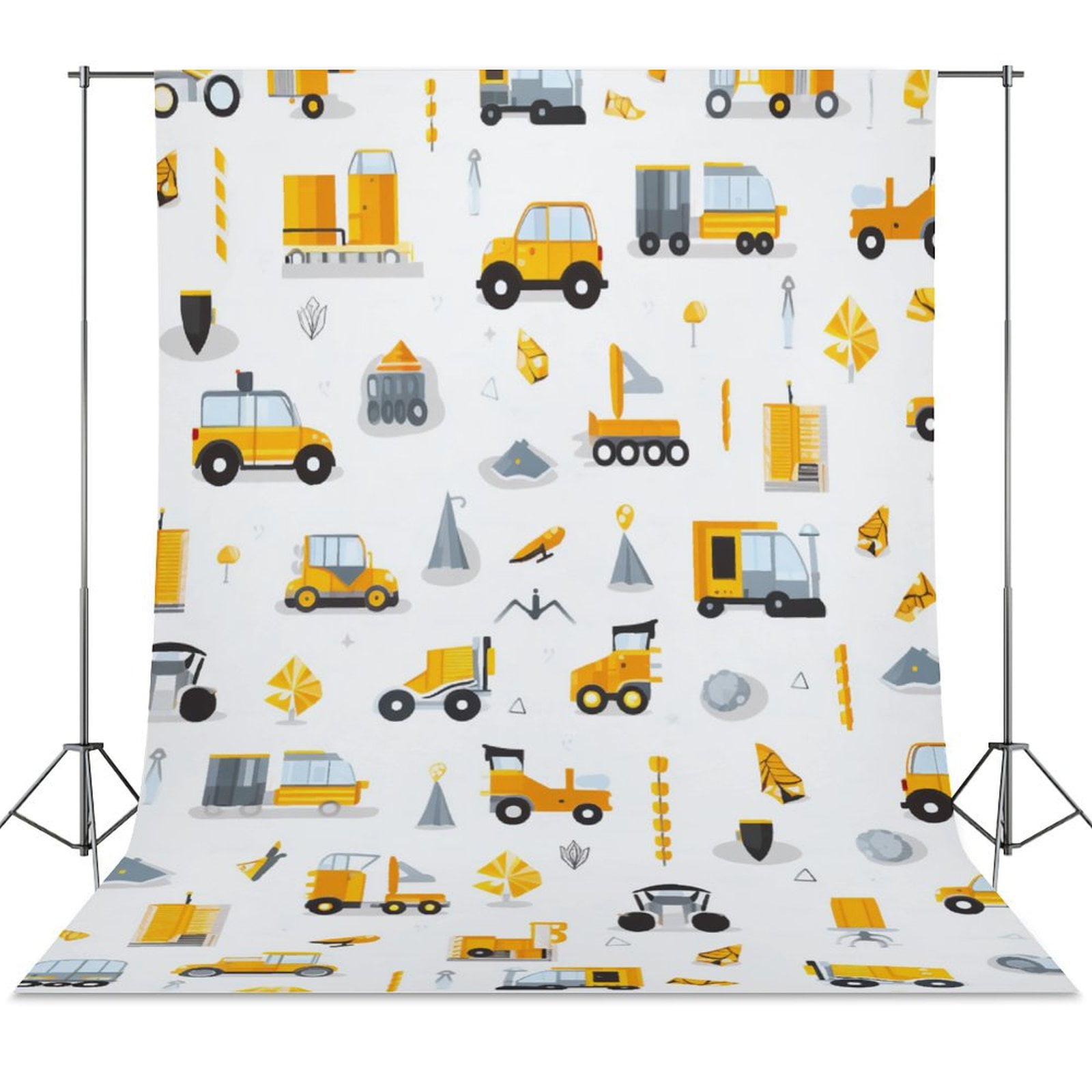 Excavator Construction Vehicle Truck Spring Wall Backdrop Background ...