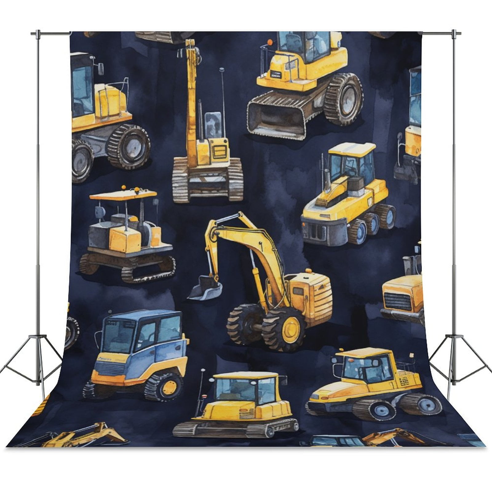 Excavator Construction Vehicle Truck Spring Wall Backdrop Background ...