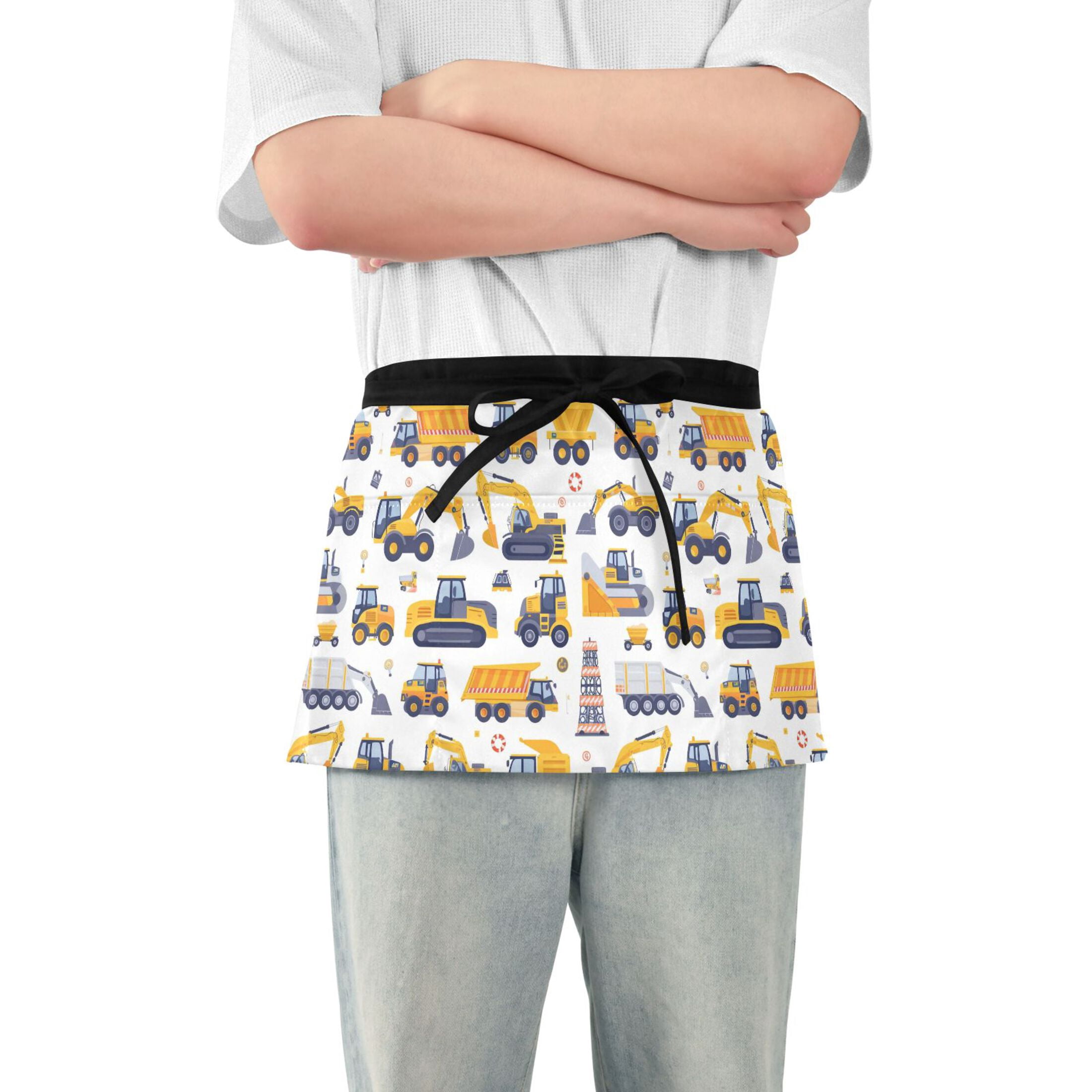 Excavator Dump Truck Server Apron with 3 Pockets Waterproof Waitress ...
