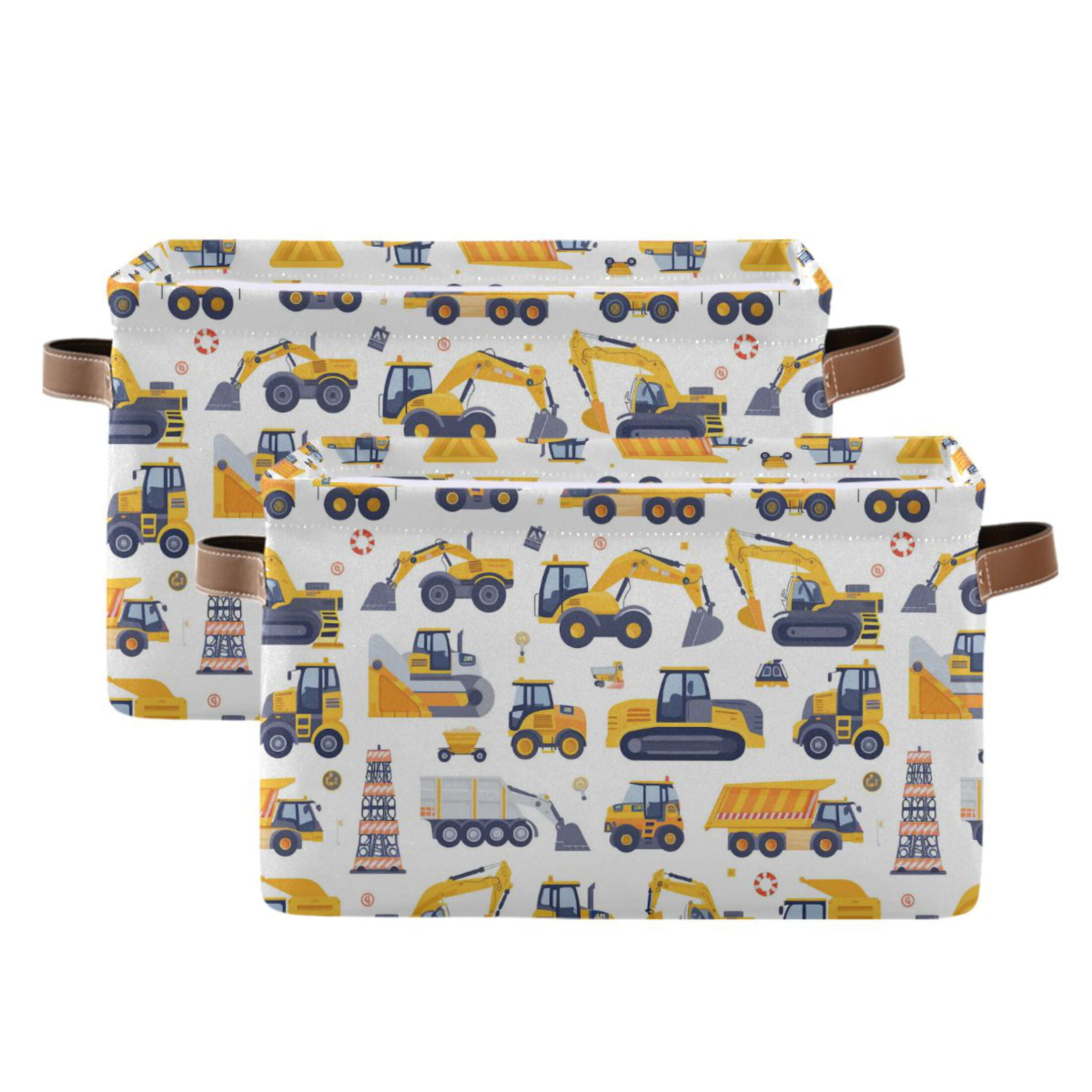 Excavator Dump Truck Storage Bins with Handle Fabric Organizer Basket ...