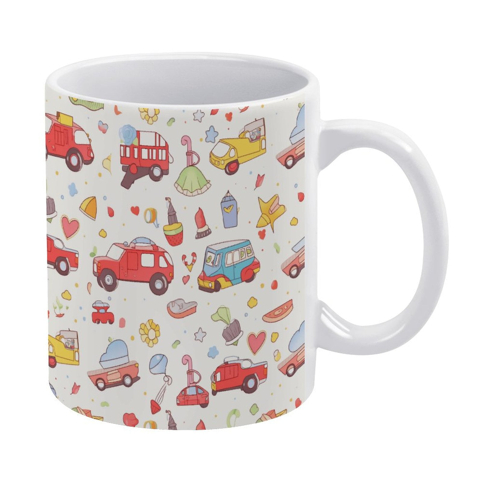 Excavator Fire Truck Racing Fun Mugs Are Suitable As Birthday Gifts for ...