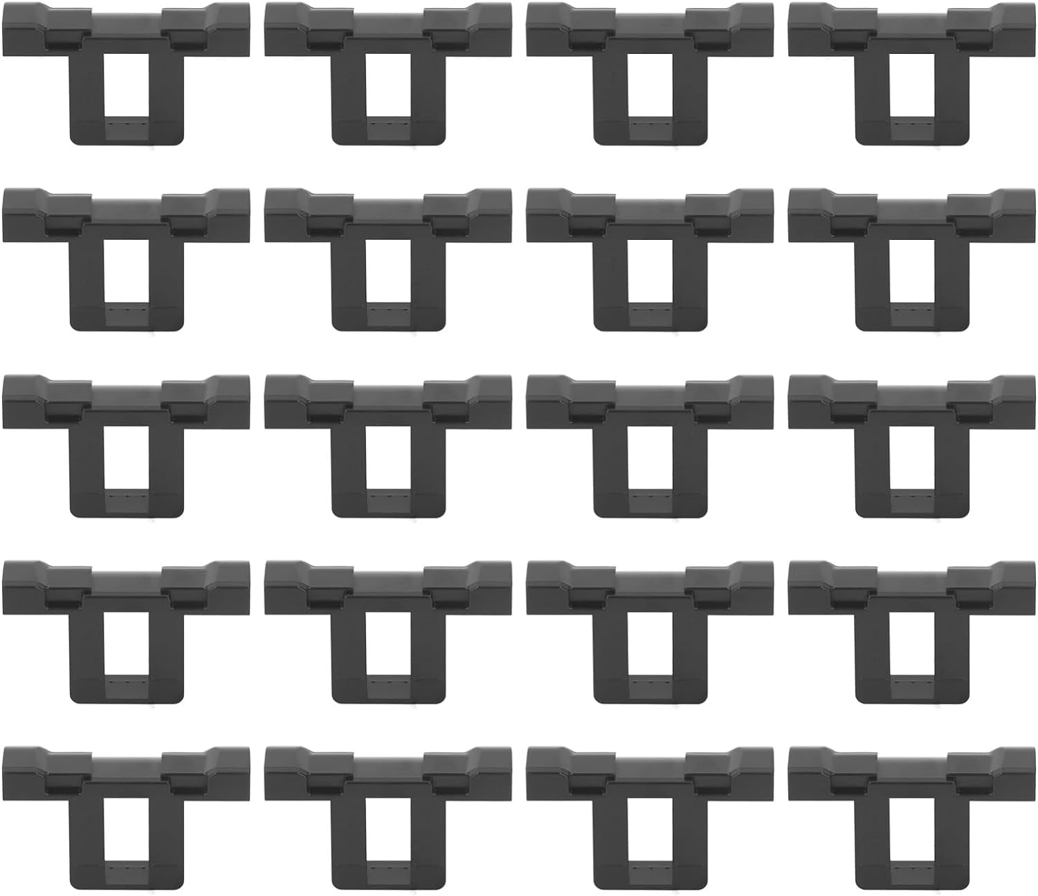 20Pcs Solar Panel Drain Clip 35mm ABS PV Drainage Clips T Shaped Water ...