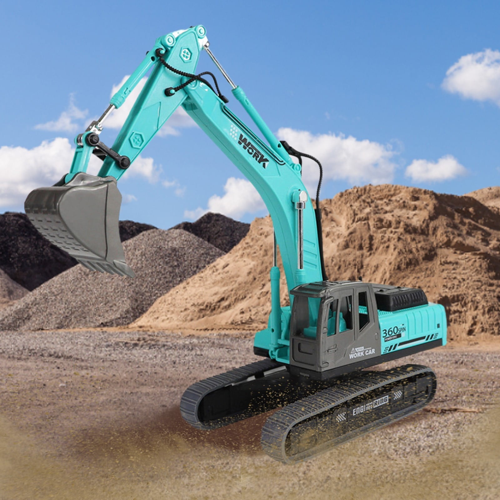 Excavator Model Toy Highly Detailed Construction Vehicle For Collectors ...