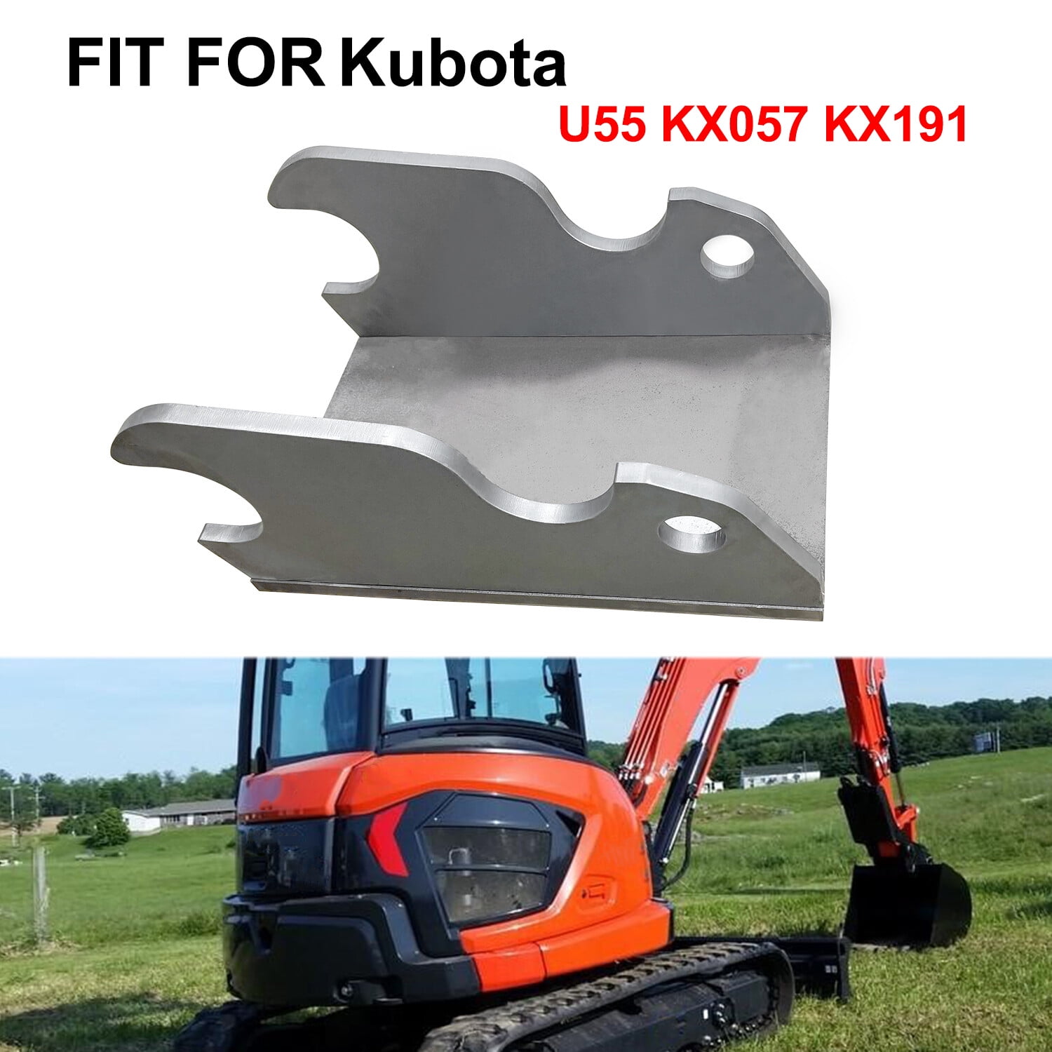 Excavator Quick Attach Bucket Ears Attachment Fits Kubota U55 KX057 ...
