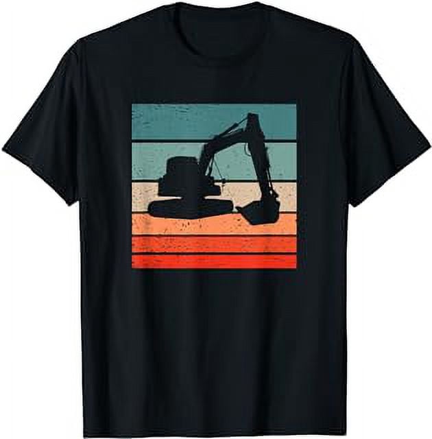 Excavator Retro Style Vintage T-Shirt - Walmart.com