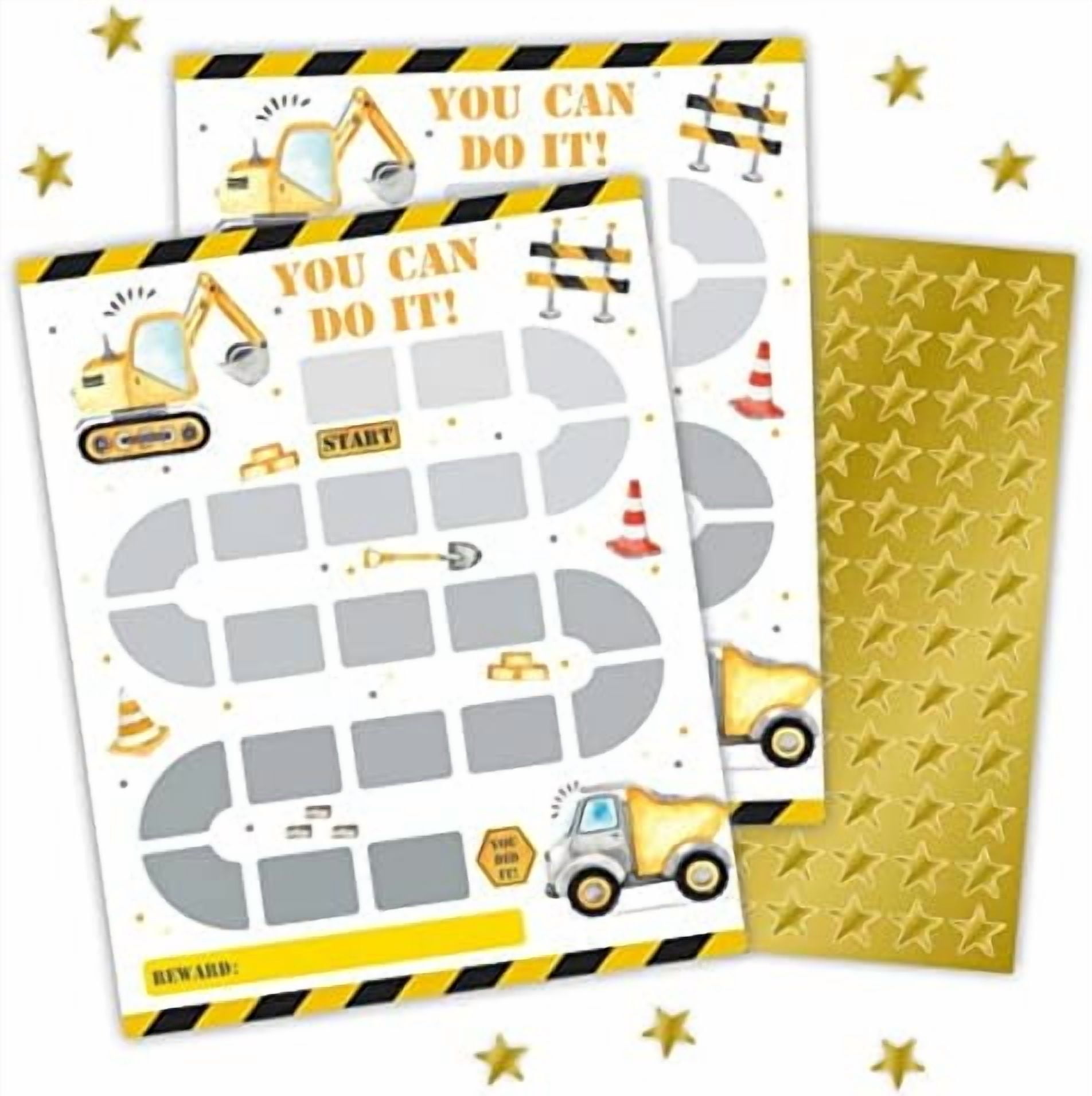 Excavator Reward Chart, Construction Incentive Chart, Positive Behavior ...