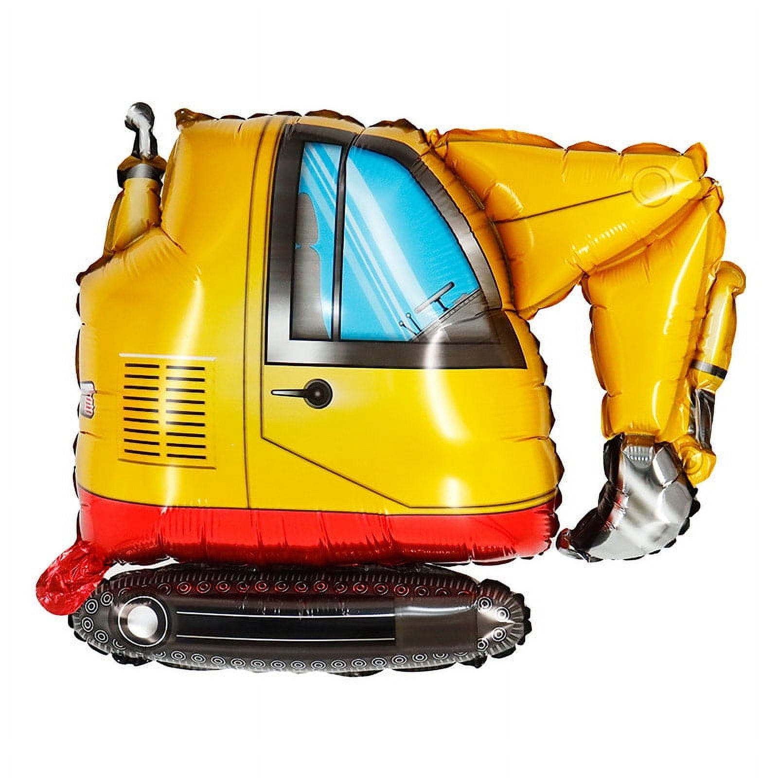 Excavator Shaped Mylar Foil Balloon -For Construction-Themed ...