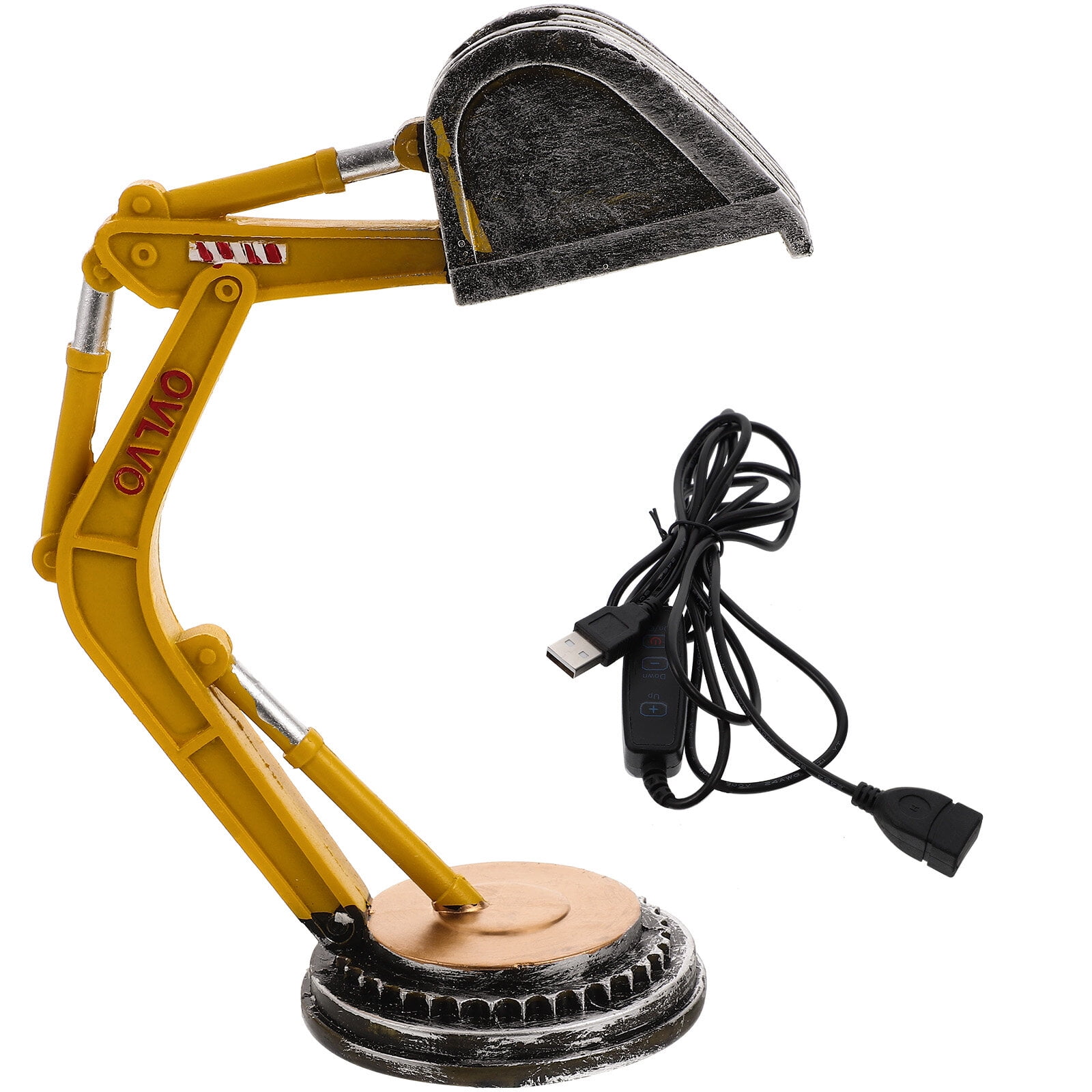 Joybuy Excavator Table Lamp, Minimalist Resin Lamp for Kids Bedroom ...