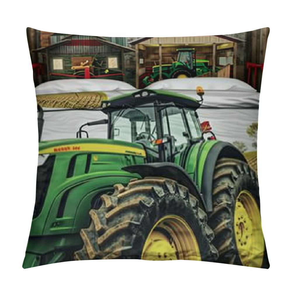 Excavators Tractor Bedding Set Twin Size,Construction Trucks Duvet ...