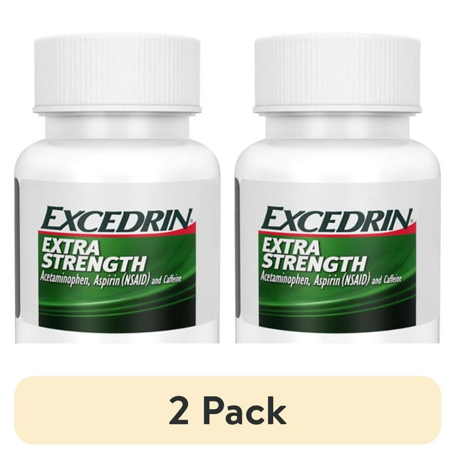 (2 pack) Excedrin Extra Strength Caplets for Headache Relief, 300 count ...