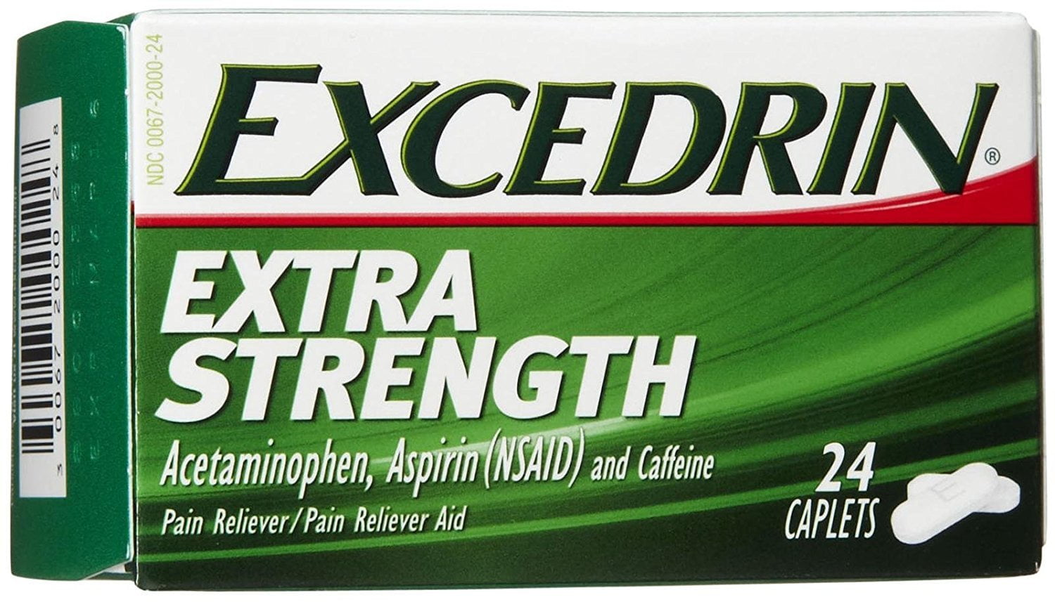 Excedrin Extra Strength Headache Medicine, Pain Reliever Caplets, One ...