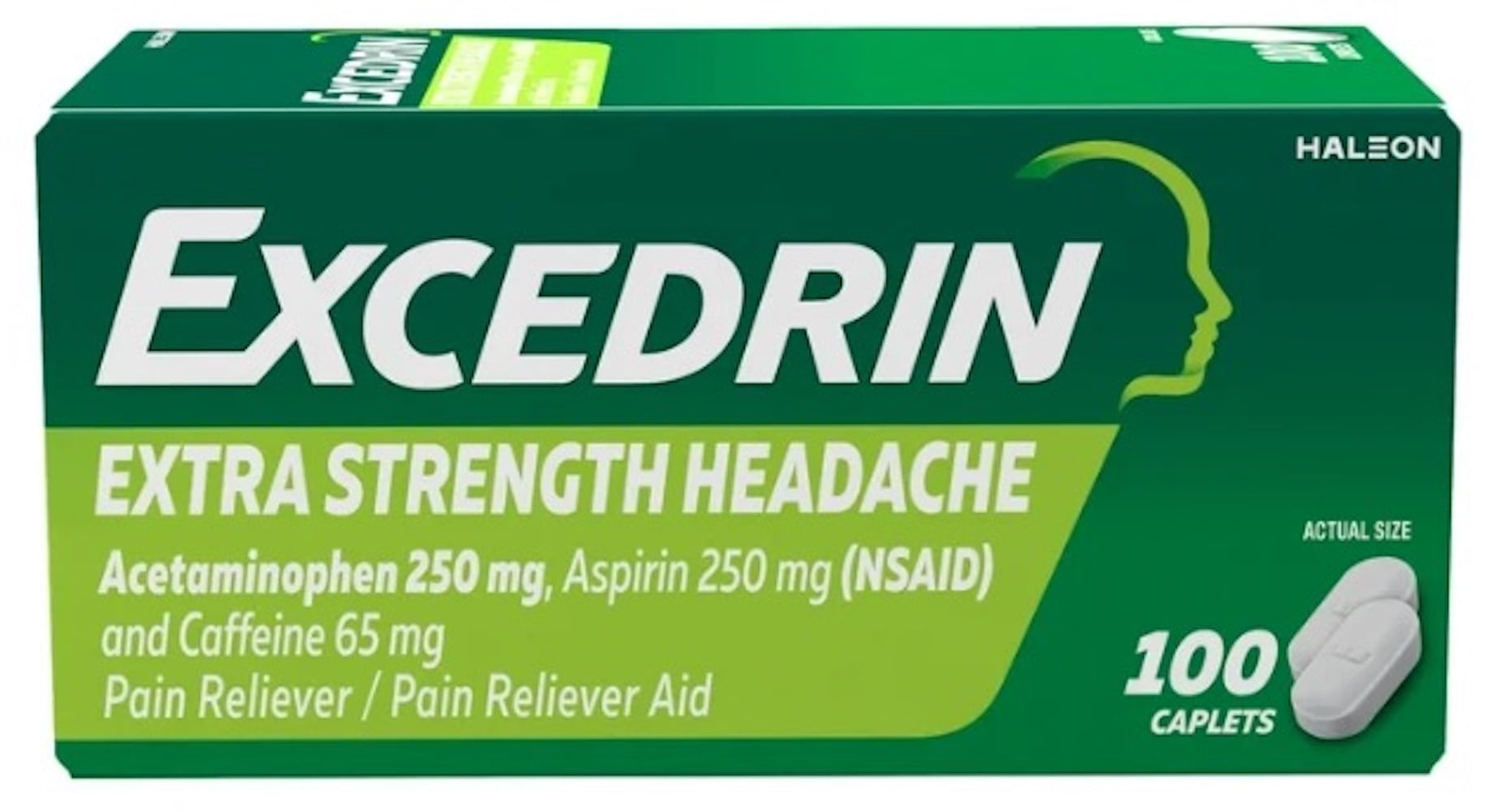 Excedrin Extra Strength Pain Reliever and Headache Medicine Caplets ...
