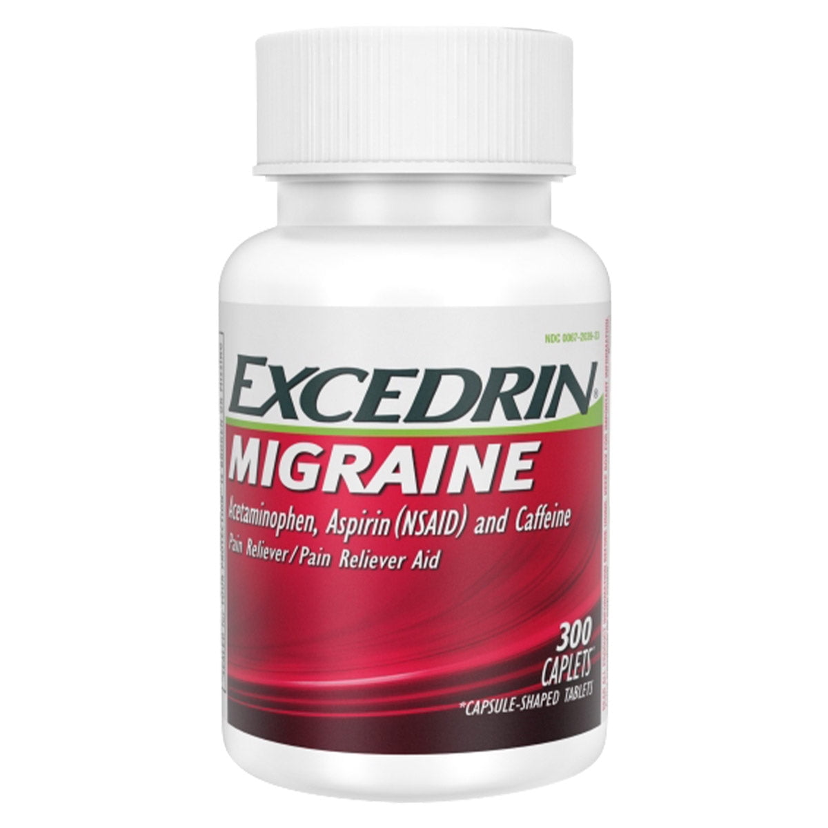 Excedrin Migraine Relief, Severe Pain with Caffeine, 300 Caplets ...