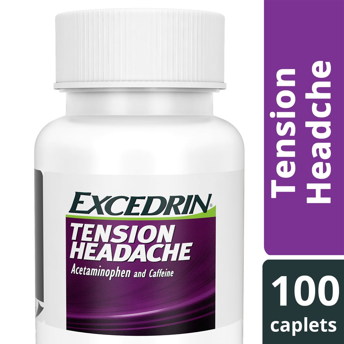Excedrin Tension Headache Relief Acetaminophen and Caffeine Caplets ...