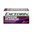 Excedrin Tension Headache Relief Acetaminophen and Caffeine Caplets, 24 ...