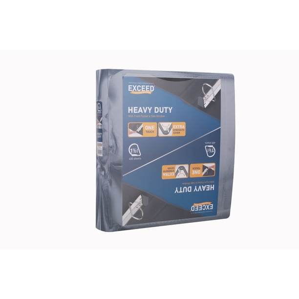 Exceed 3-Ring Heavy Duty Binder, 1.5” Marble, Slant Ring - Walmart ...