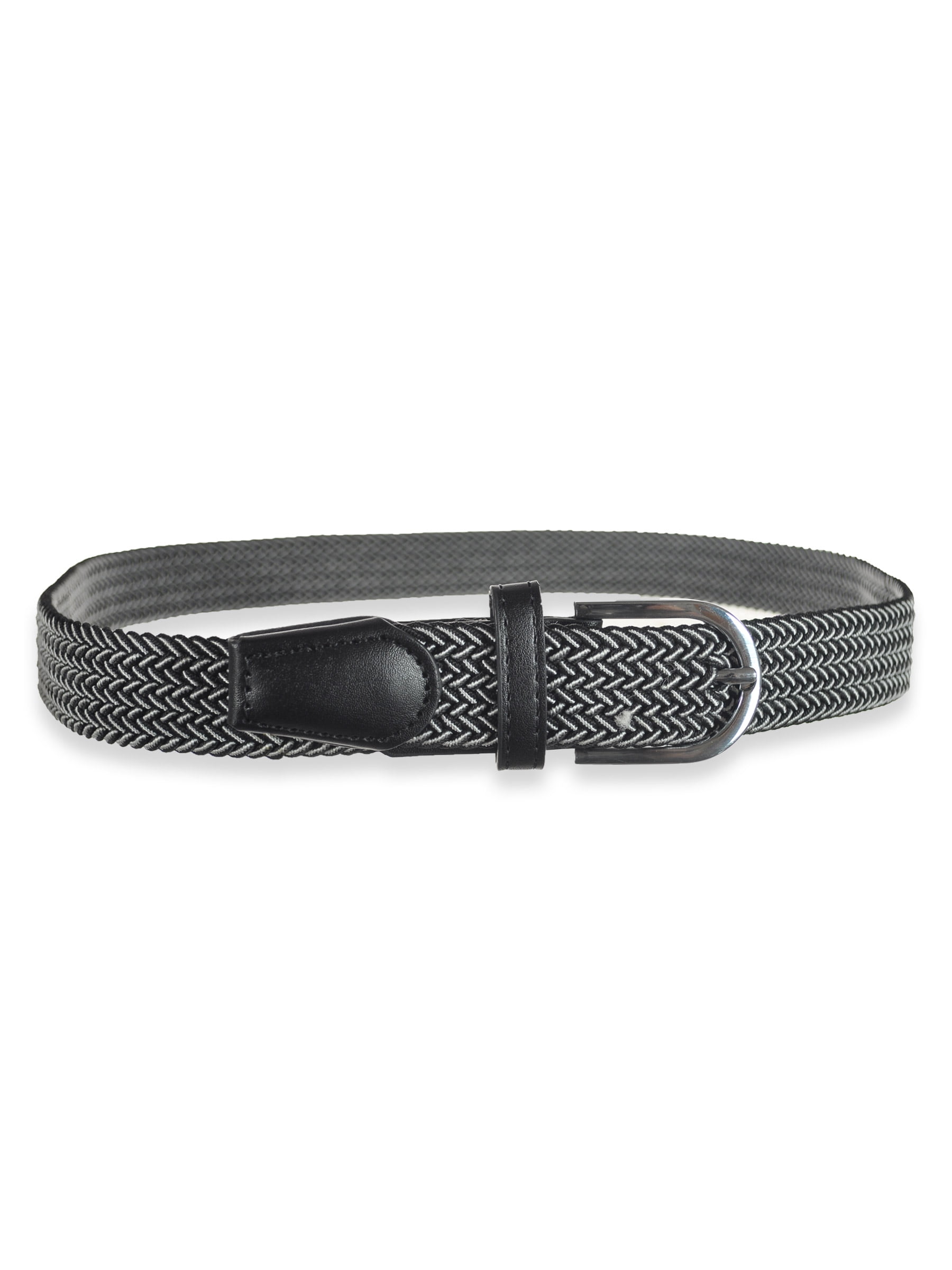 Exceed Boys' Stretch Web Belt - black/silver, 28-32" - Walmart.com