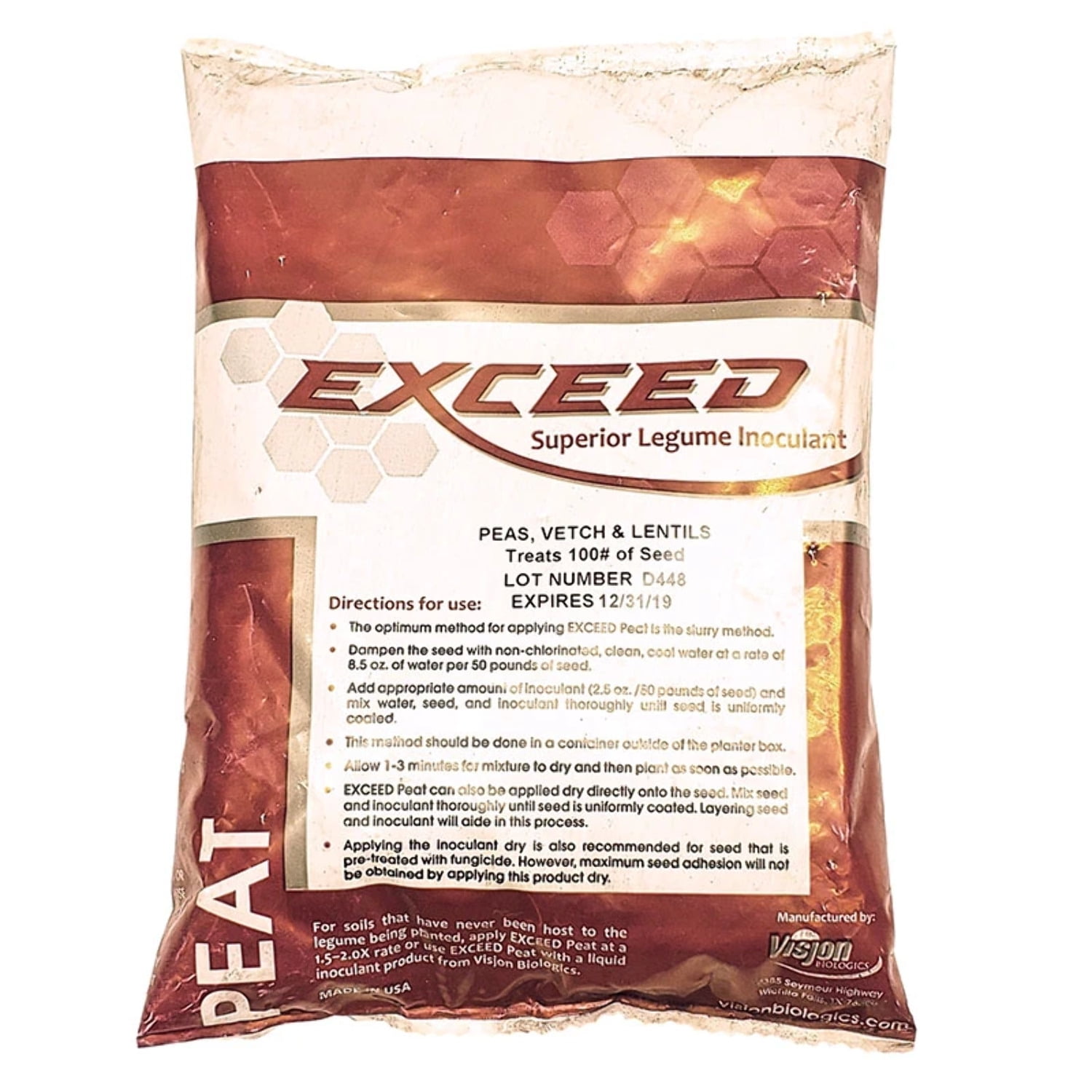 Exceed Pea, Vetch and Lentils Organic Inoculant 5 oz. - Walmart.com