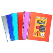 5-Subject Multi Spiral School Notebook - College Ruled, Durable Poly ...