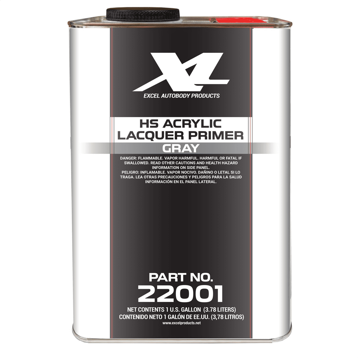 Excel Auto Body Products High Solids Acrylic Lacquer Primer-Gray-GL ...