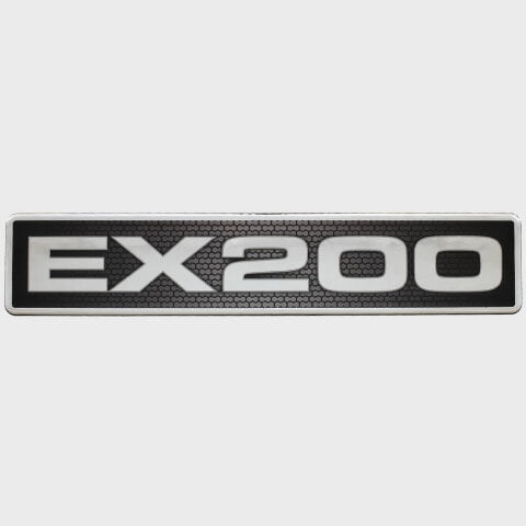 Excel Boat Raised Emblem Model Decal | EX200 Silver Sticker - Walmart.com