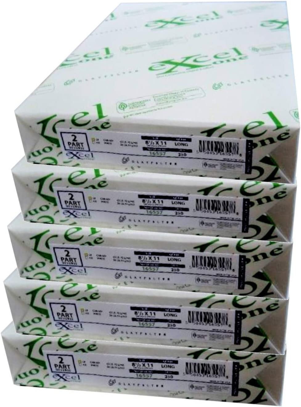 Excel Carbonless 2-Part Reverse Paper (Canary Yellow/Bright White), 8-1 ...