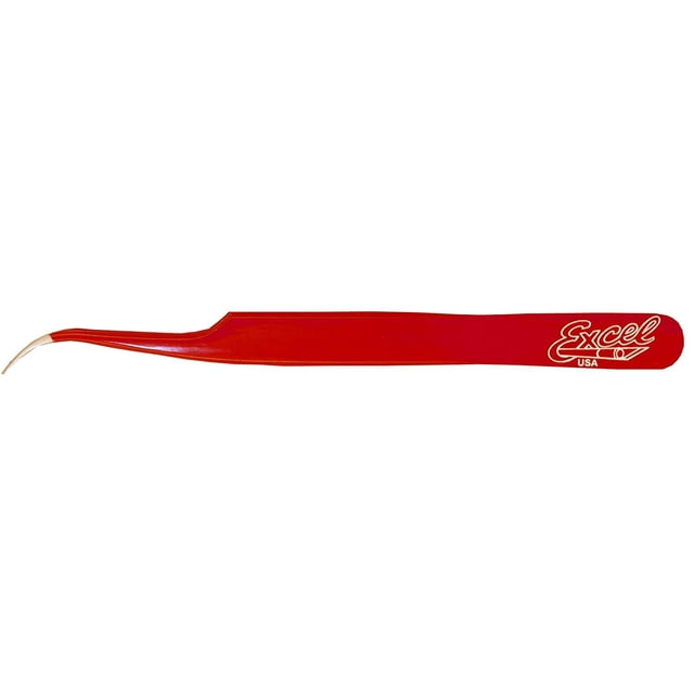 Excel Hobby Blade Corp Slant Point Tweezers Red EXL30426 Pliers ...