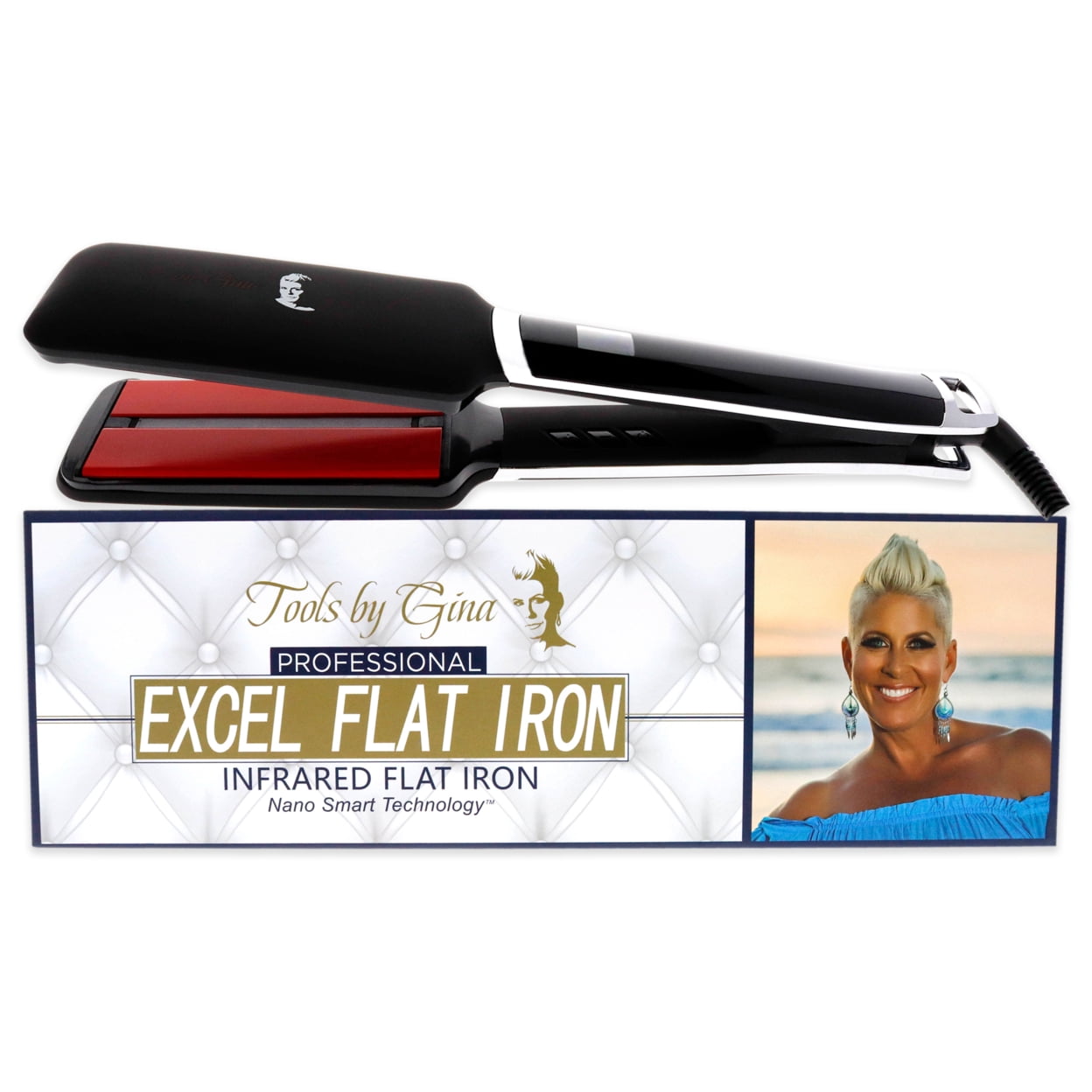 Excel Infrared Flat Iron - 80 by Colours By Gina for Unisex - 1 Pc Flat ...