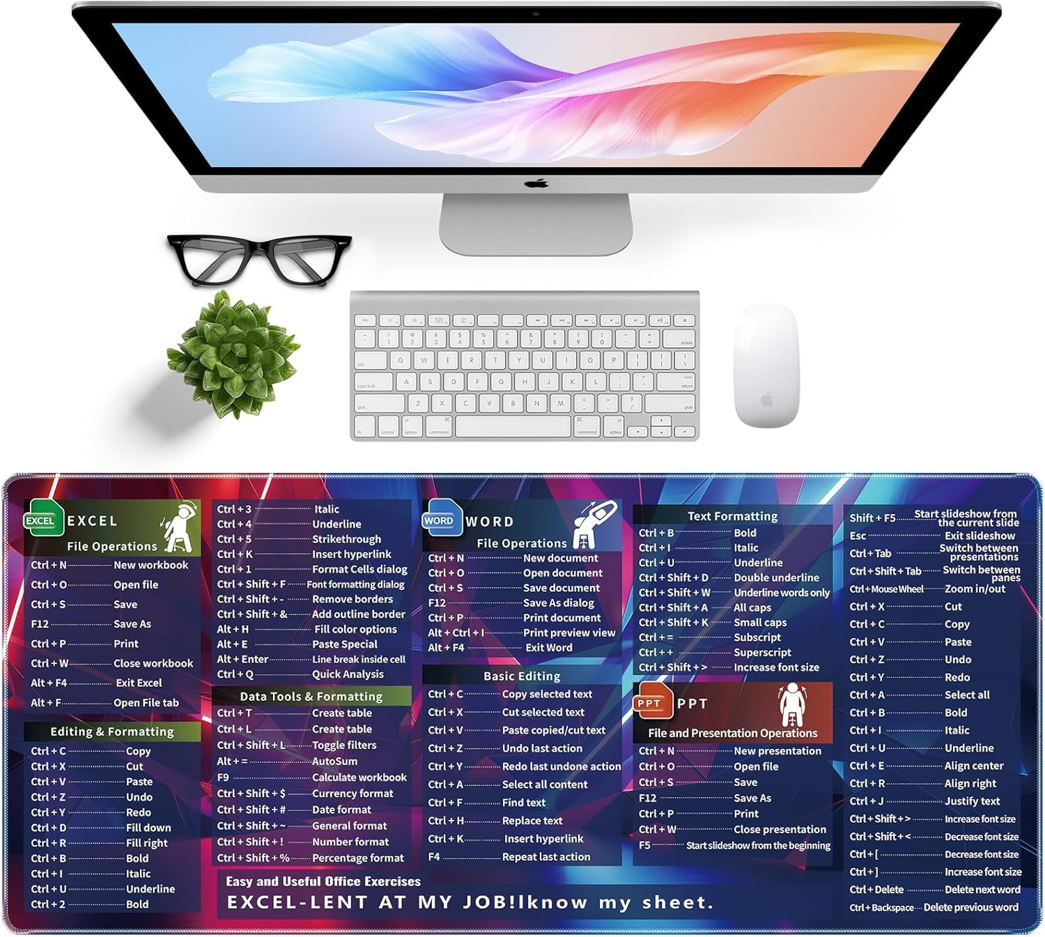 Excel Mouse Pad, Excel Mouse Pad Shortcuts Provide Quick Convenience ...