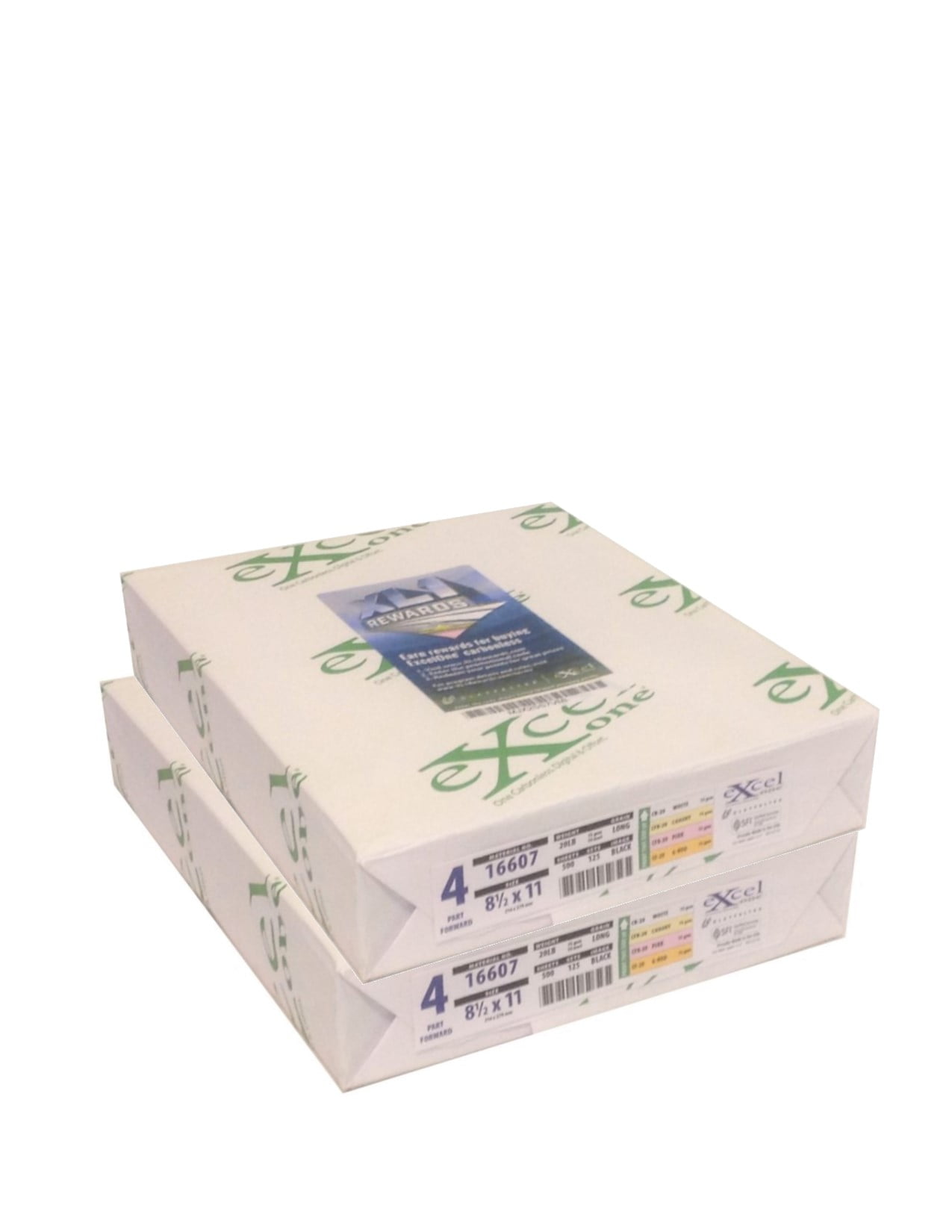 Excel One (16607) Carbonless Paper, 8.5 x 11, 20 lb, 4-Part Forward ...
