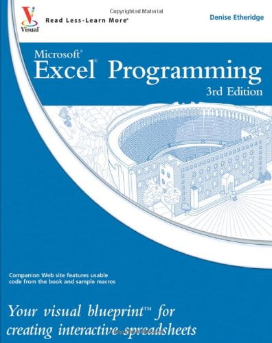 Pre Owned Excel Programming Your Visual Blueprint For Creating Interactive Spreadsheets