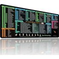 Excel Shortcut Kyes Pad,Large XL Excel Sheet Desk Pad,Pc Office&Gaming ...