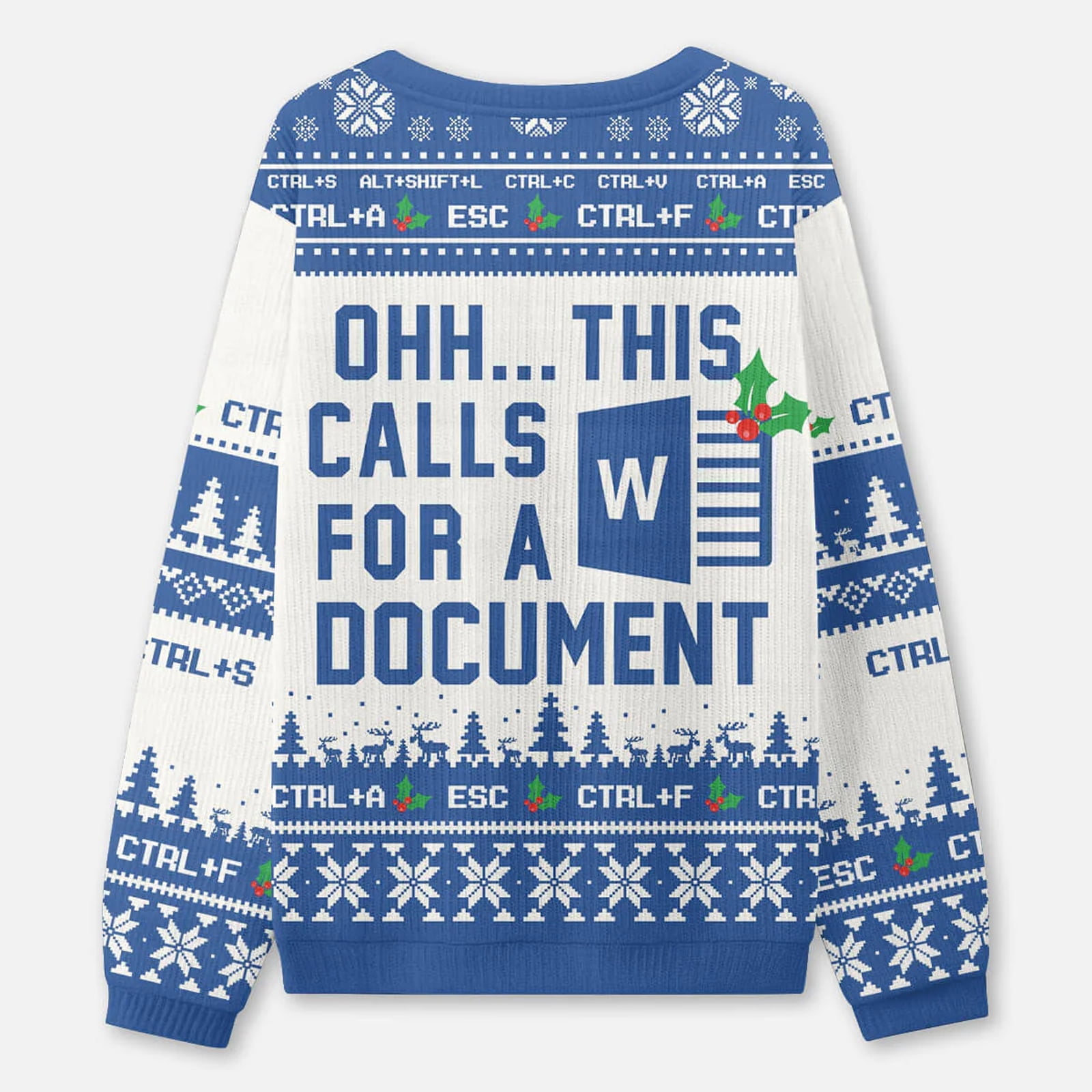 Excel Spreadsheet Ugly Christmas Sweater - Funny Office Humor, Xmas ...