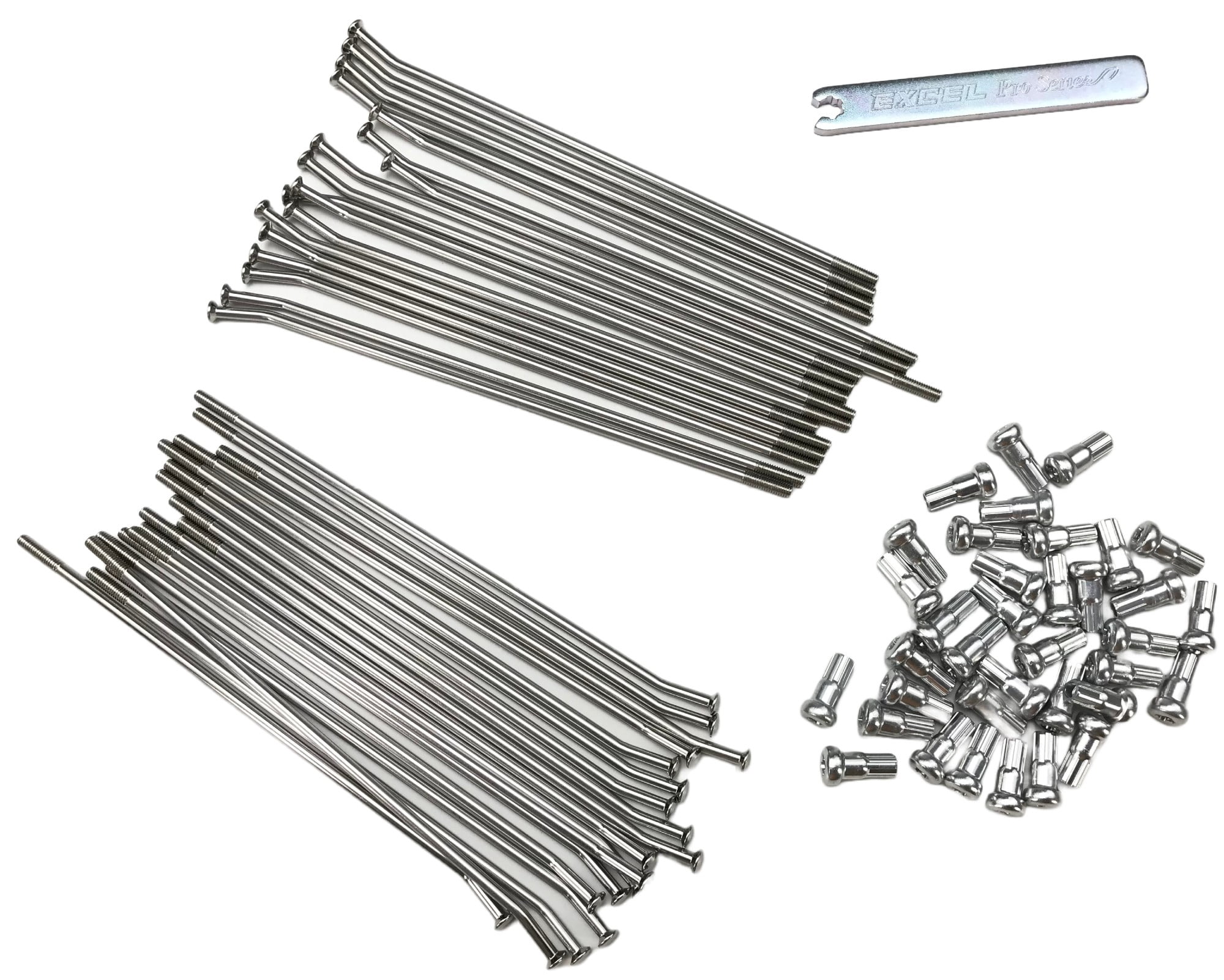 Excel Stainless Rear Spoke & Nipple Set 18 x 1.85/2.15 - 36 Hole (XS8 ...